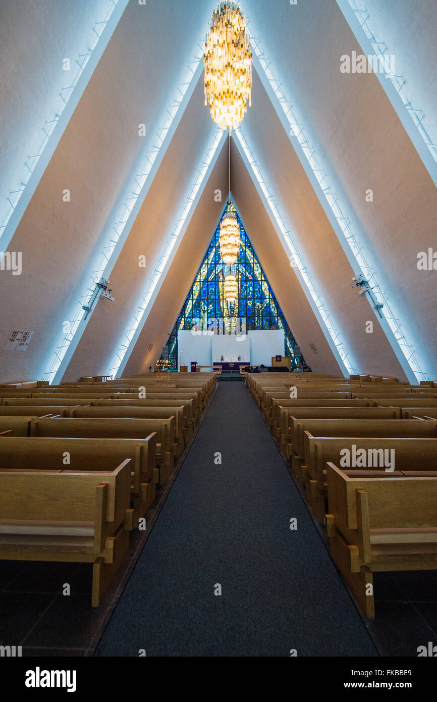 Tromso arctic cathedral interior hi-res stock photography and images ...