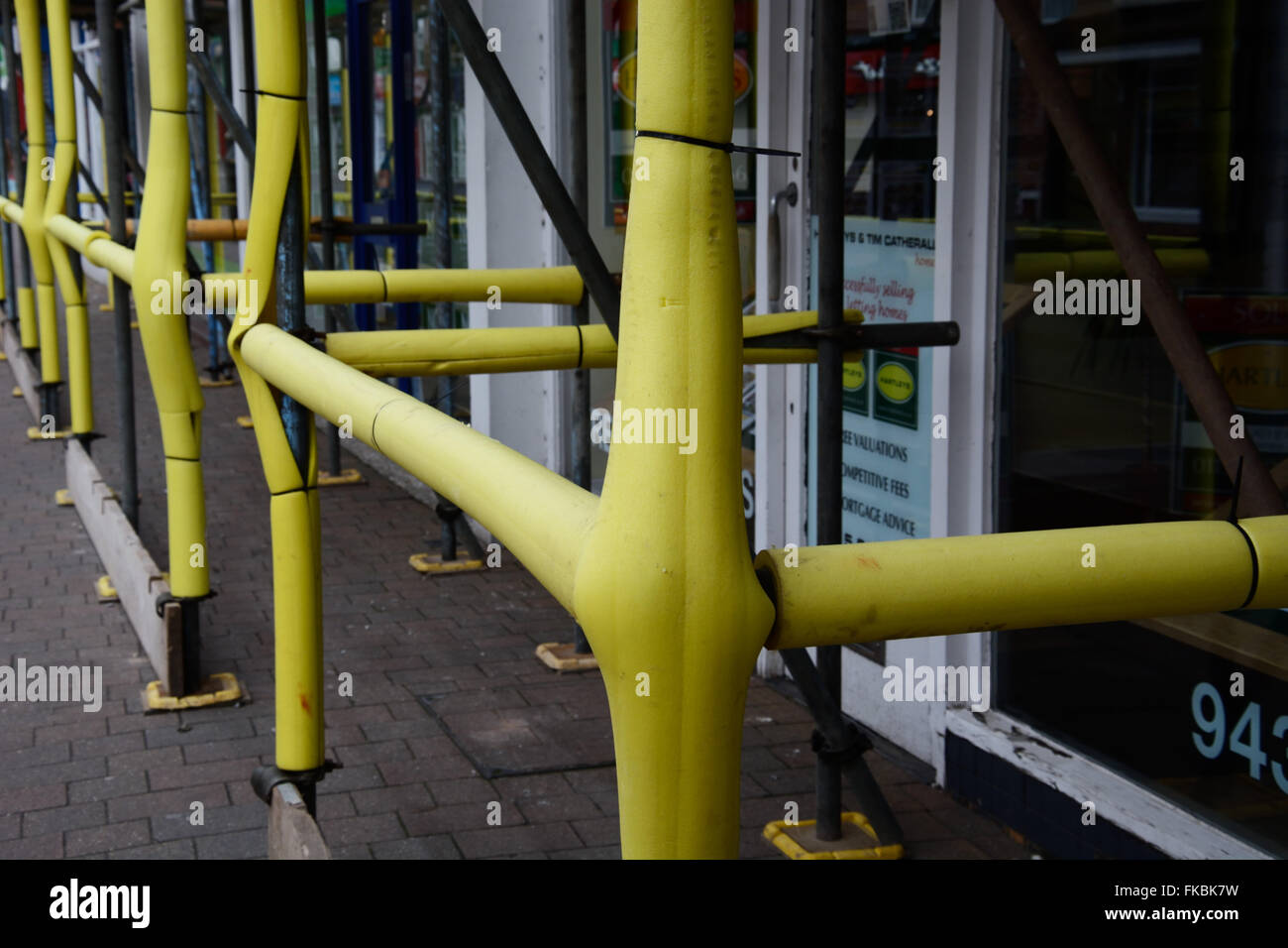 scaffolding, with padding Stock Photo - Alamy