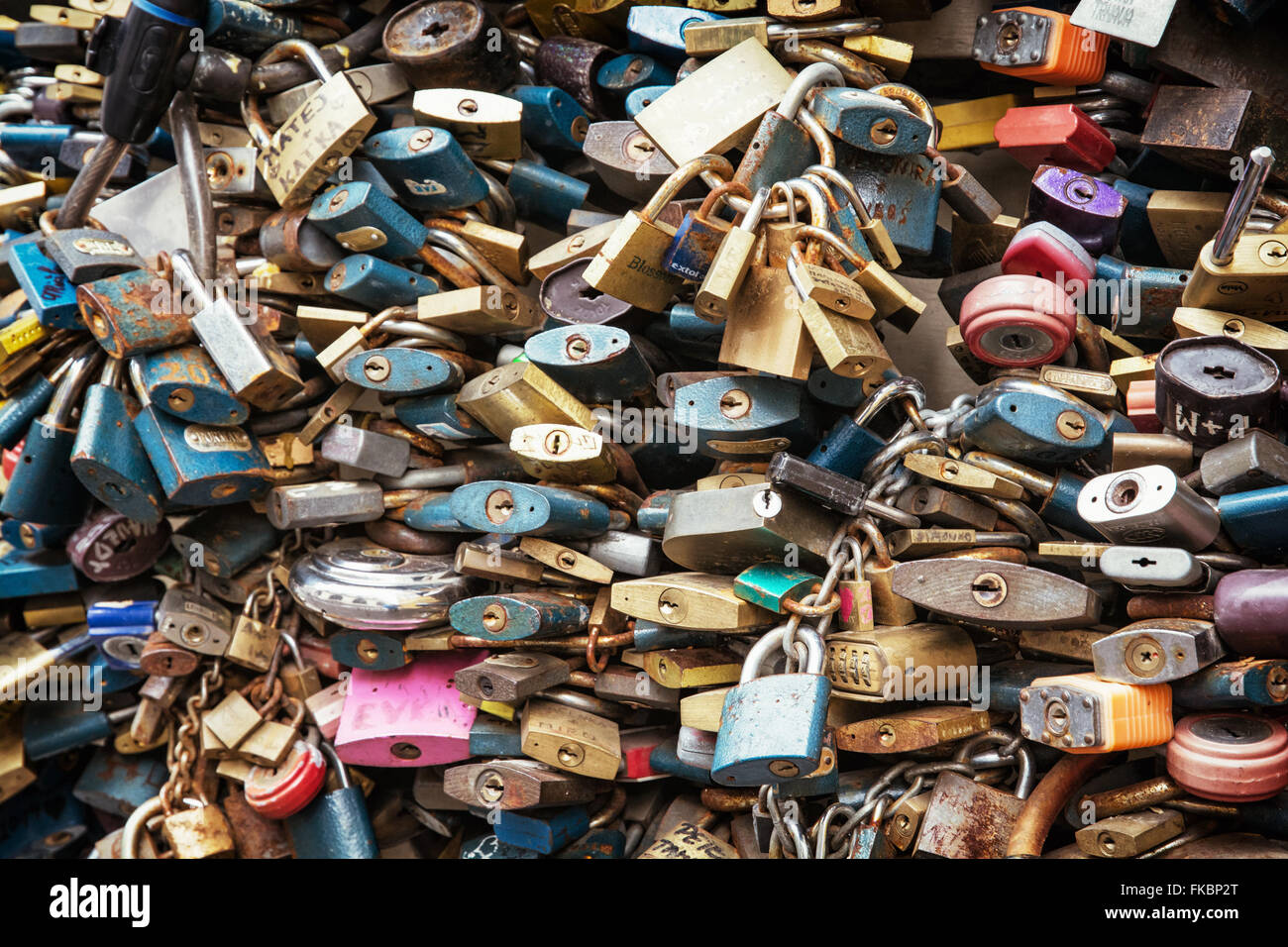 Locks of love. Symbol of lovers Stock Photo - Alamy