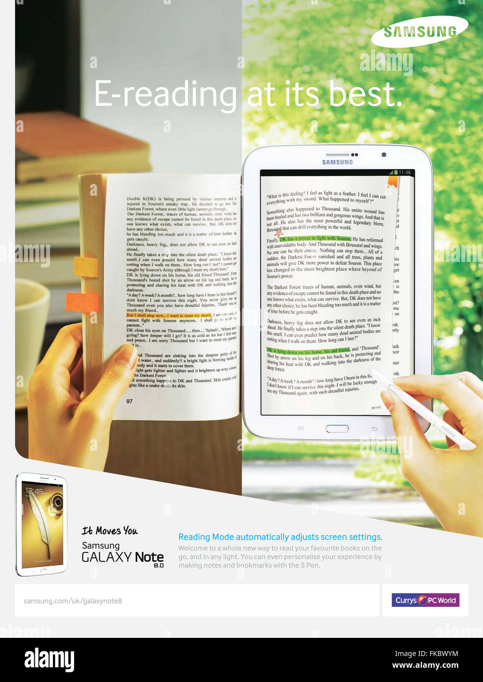 2010s UK Samsung Magazine Advert Stock Photo - Alamy