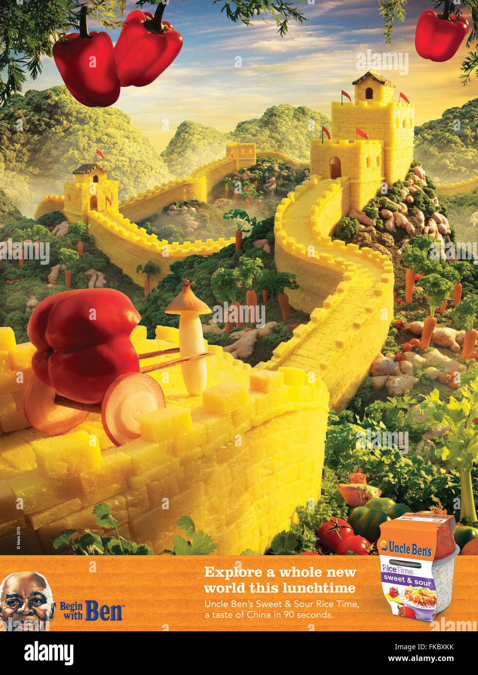 2010s UK Uncle Ben's Magazine Advert Stock Photo - Alamy