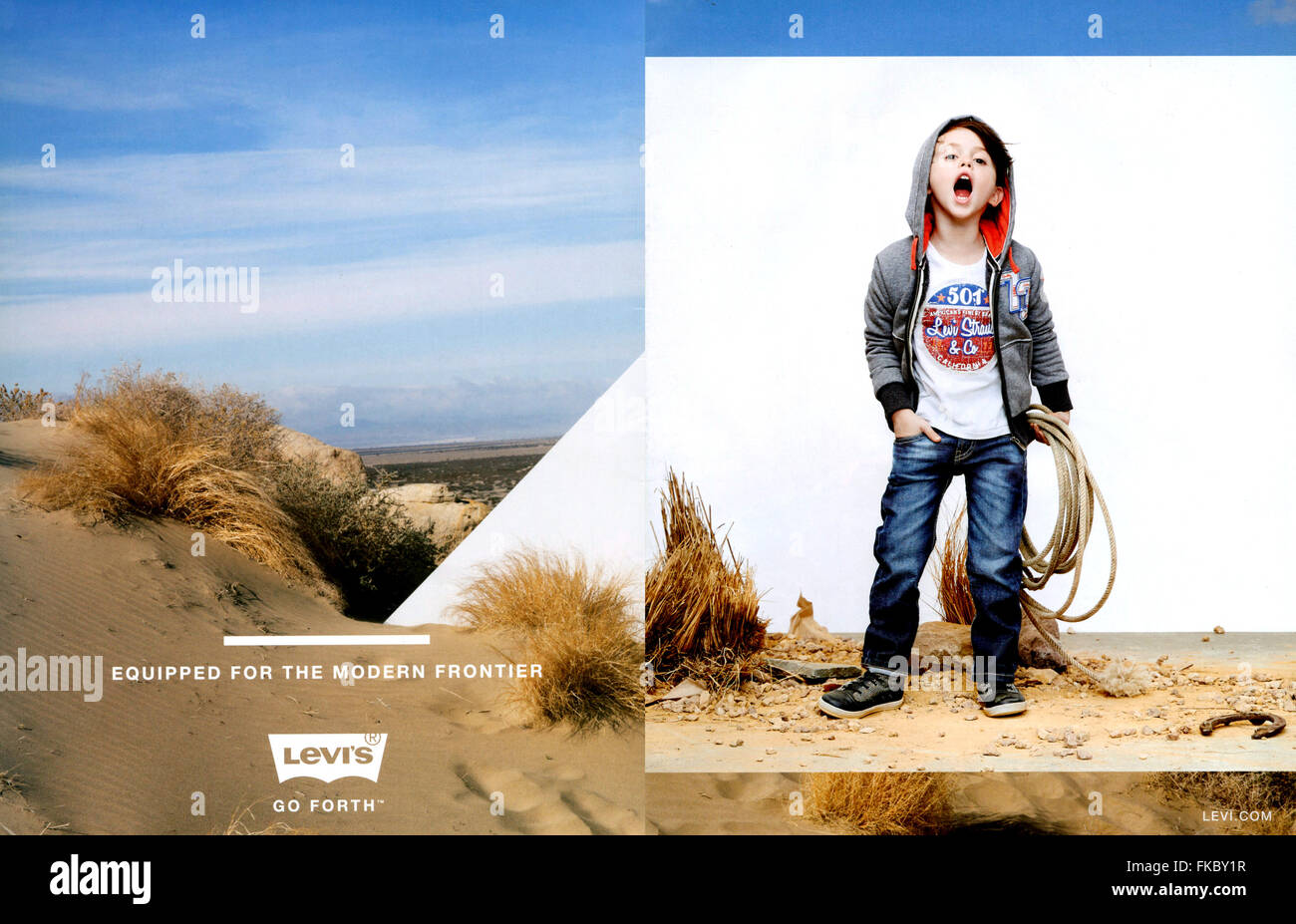 2010s UK Levi's Magazine Advert Stock Photo - Alamy