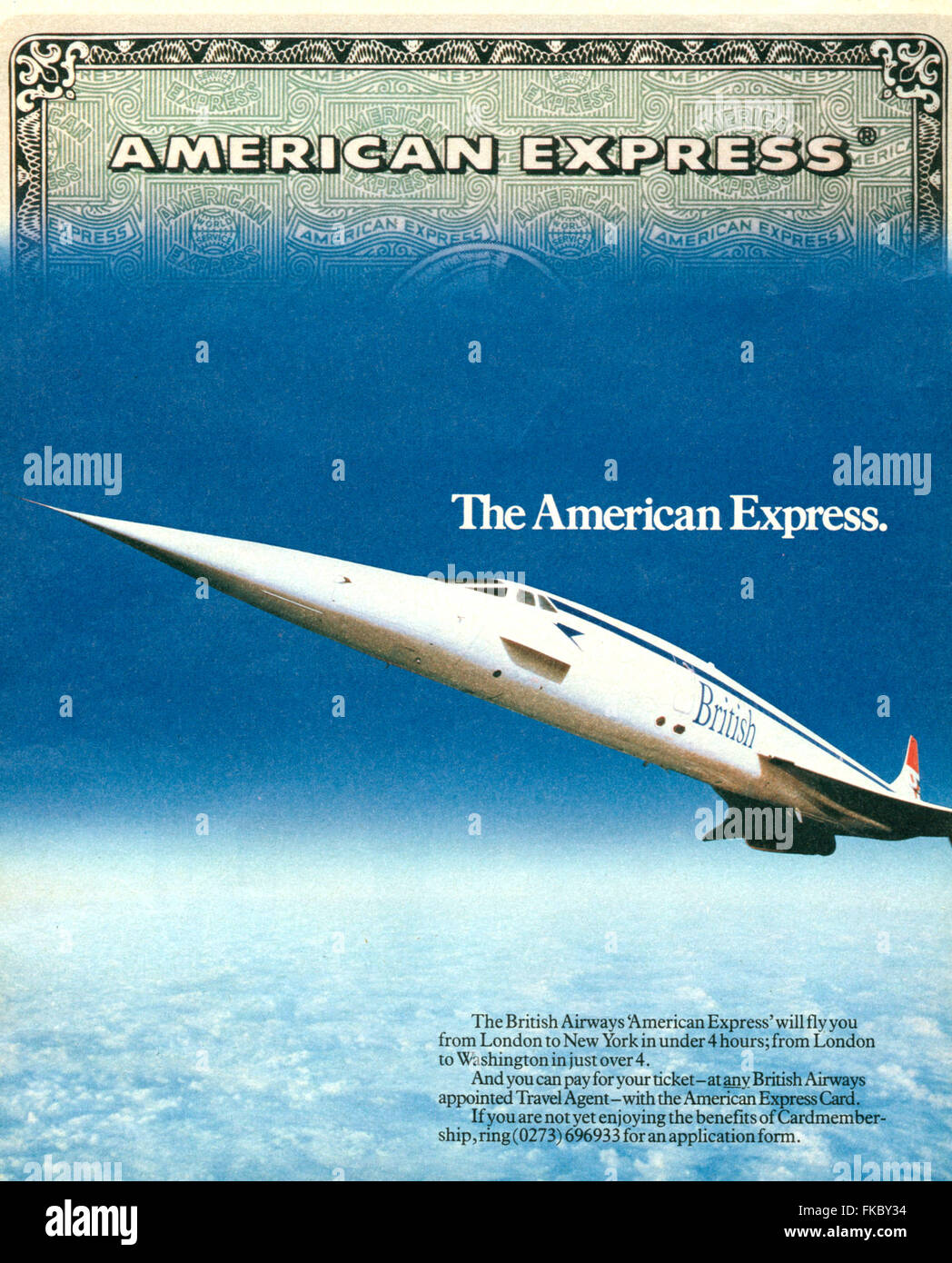 1980s UK American Express Magazine Advert Stock Photo - Alamy