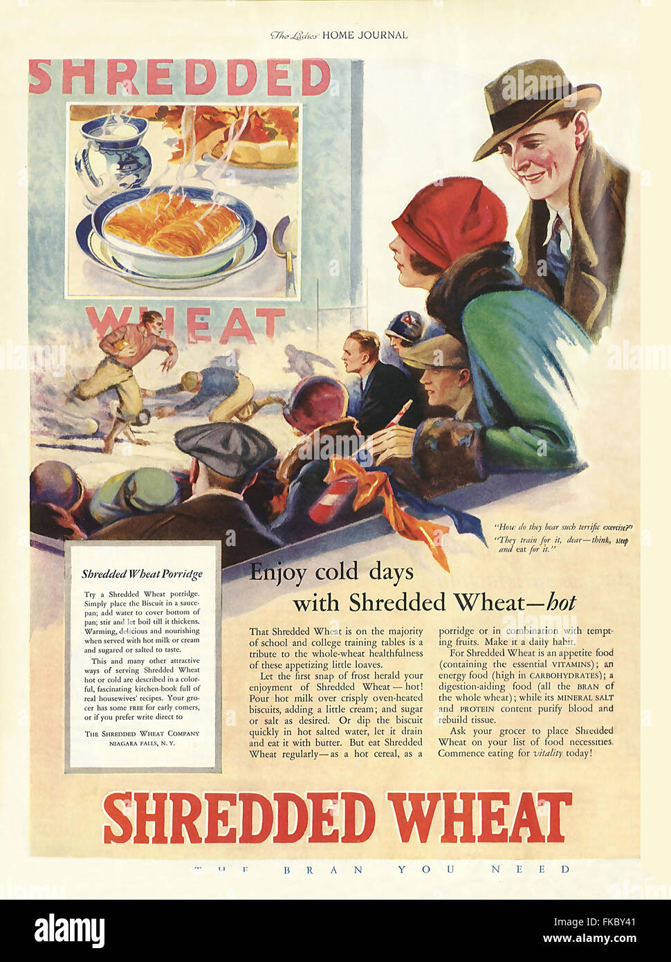 USA Shredded Wheat Magazine Advert Stock Photo - Alamy