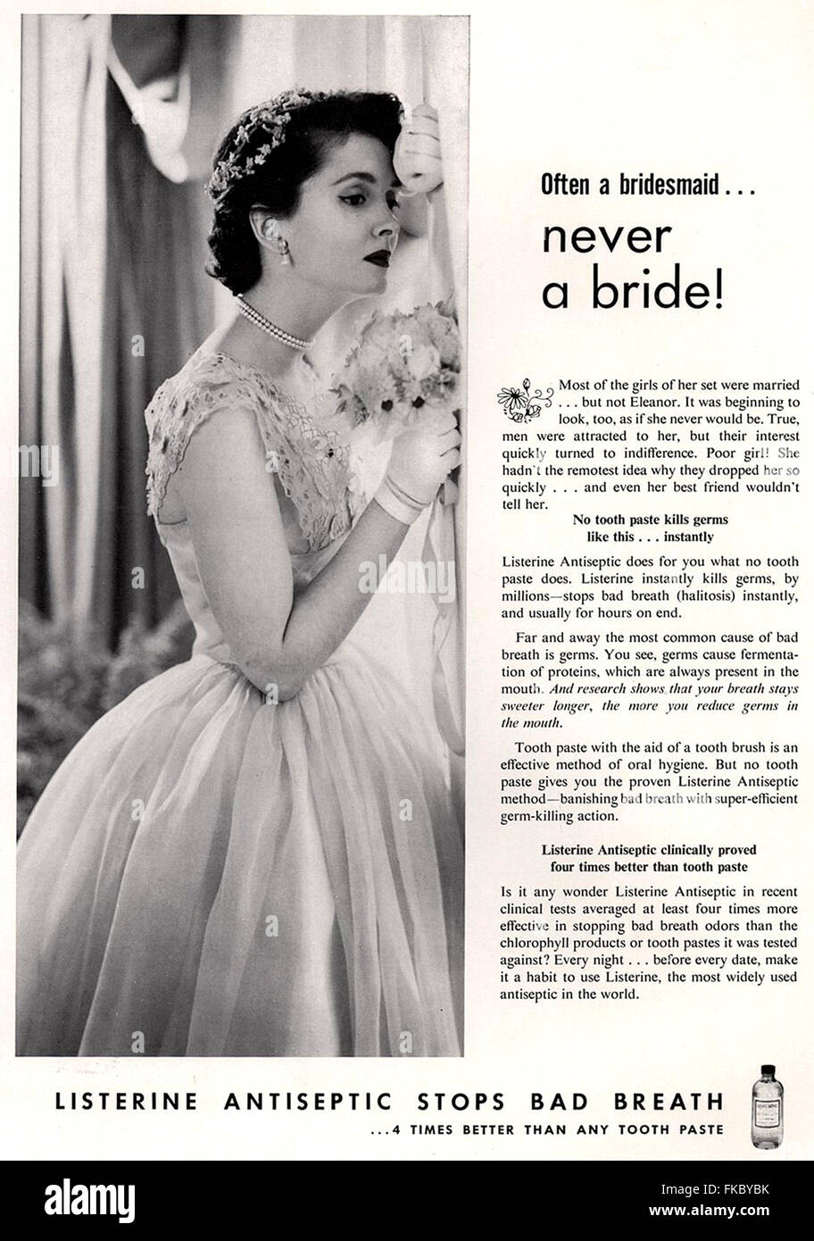 Listerine Magazine Advert Stock Photo - Alamy