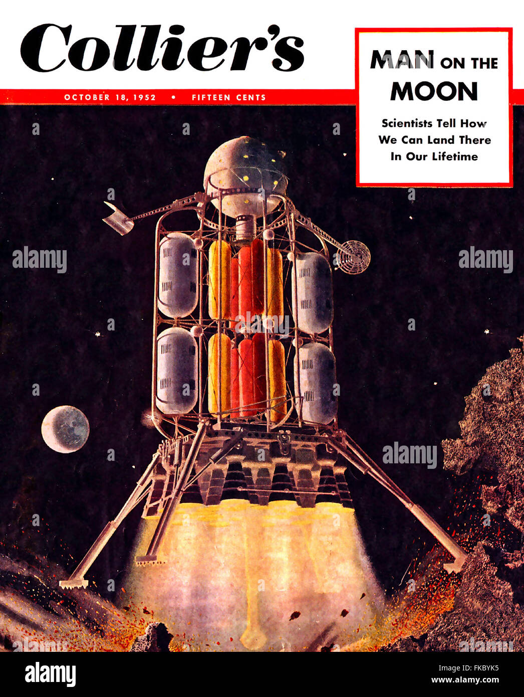 1950s USA Collier's Magazine Cover Stock Photo - Alamy