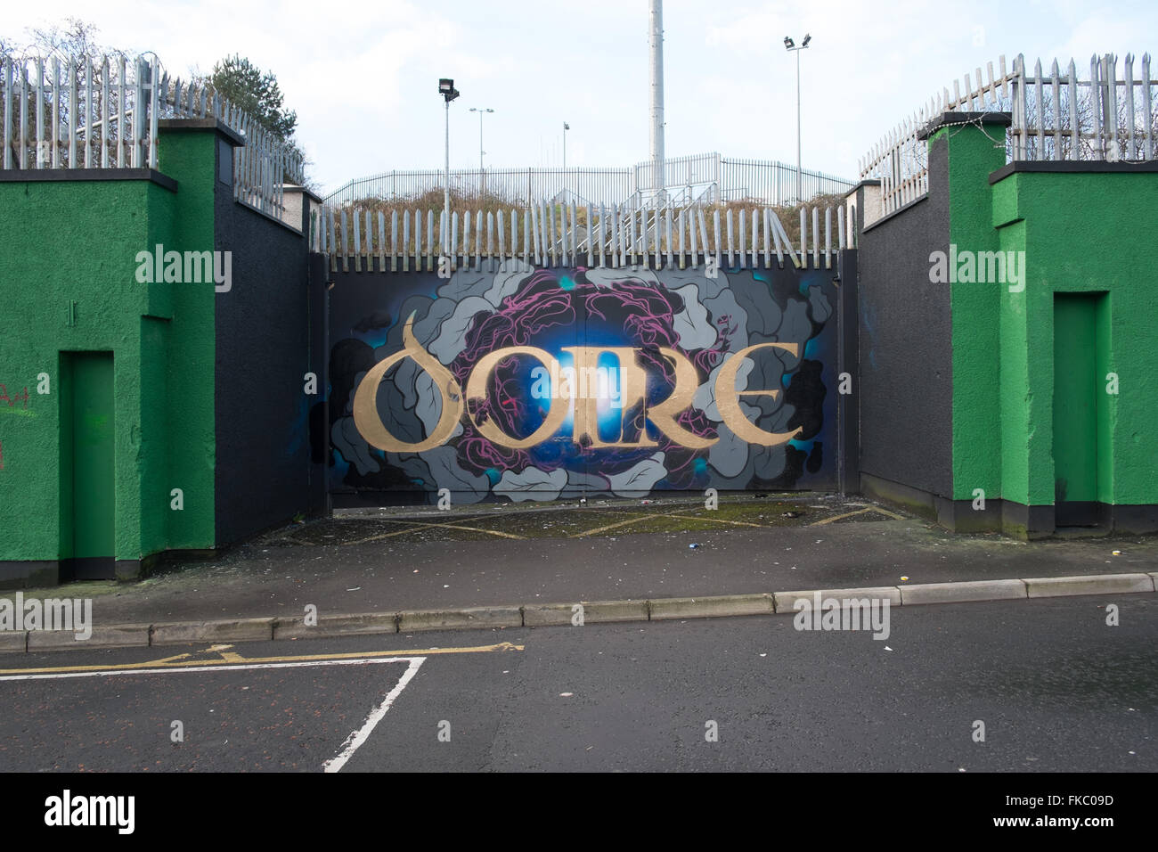 Doire Mural Stanleys Walk Derry Londonderry Northern Ireland Stock ...