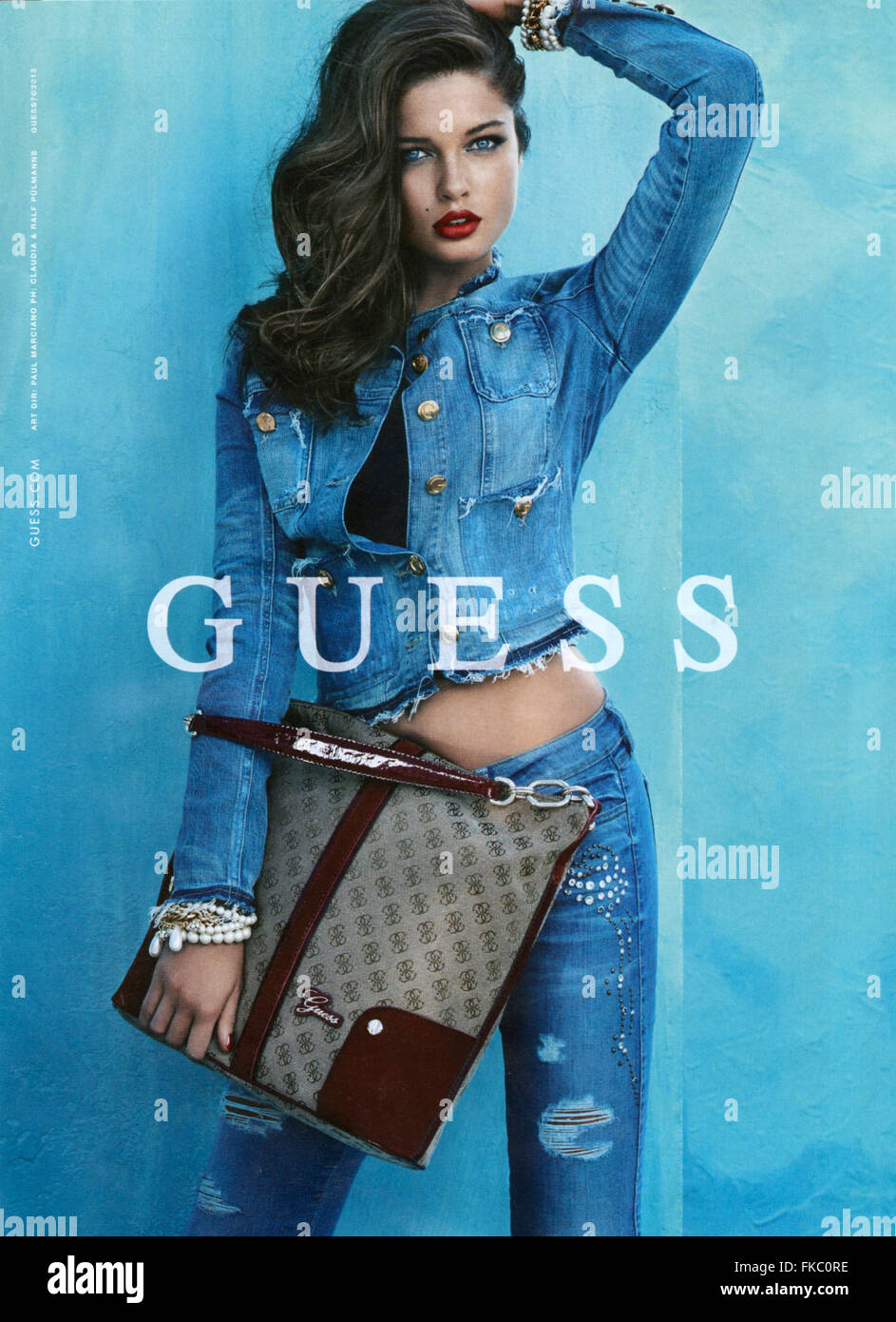 2010s UK Guess Magazine Advert Stock Photo - Alamy
