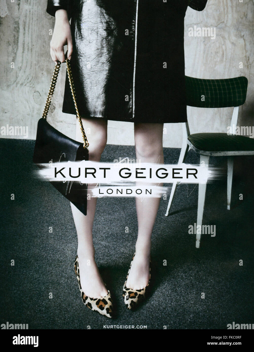 2010s UK Kurt Geiger Magazine Advert Stock Photo - Alamy
