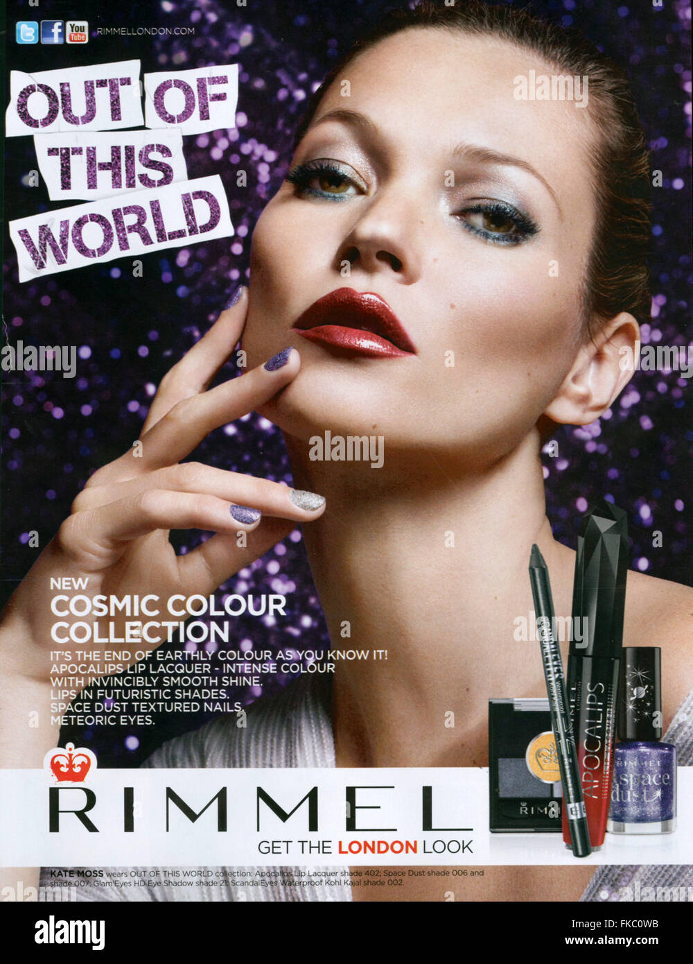 2010s UK Rimmel Magazine Advert Stock Photo - Alamy
