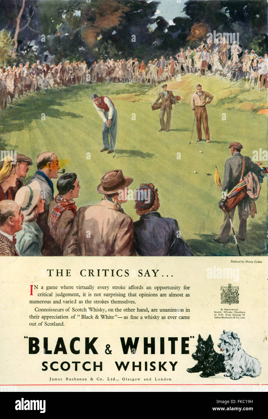 Black and white advert hi-res stock photography and images - Alamy