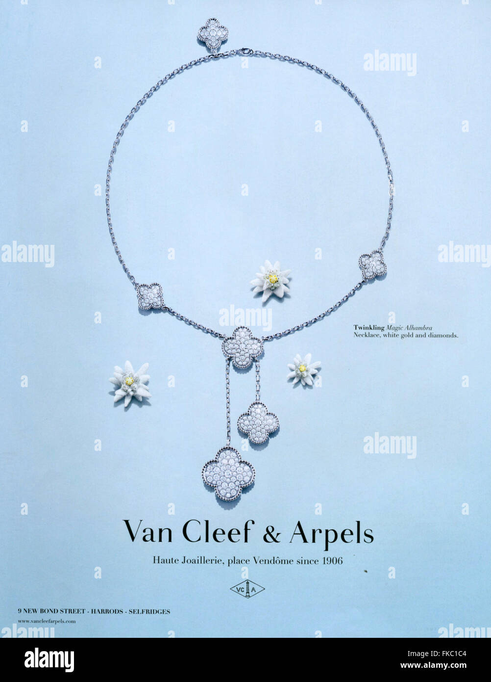 2010s UK Van Cleef & Arpels Magazine Advert Stock Photo - Alamy