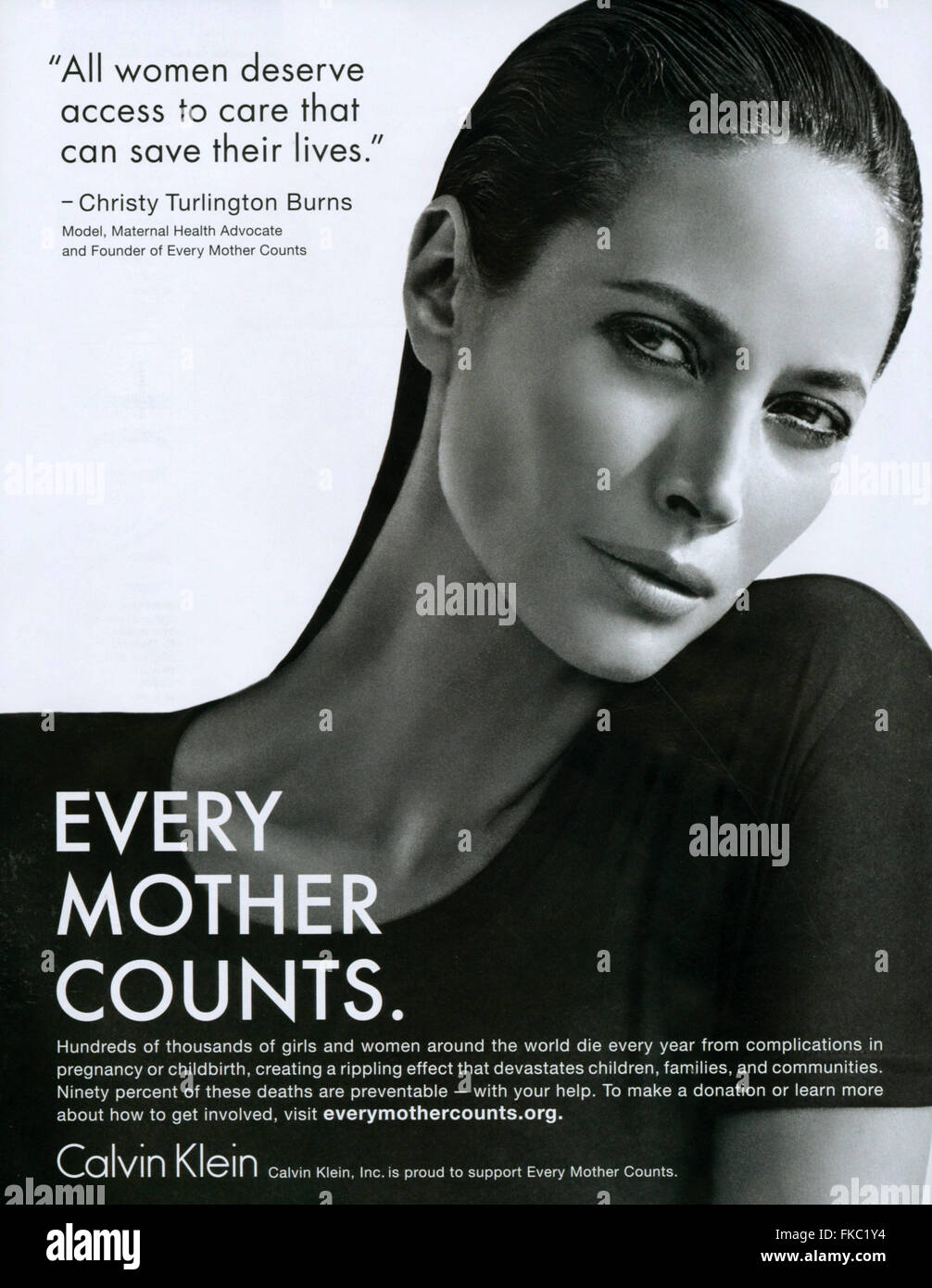 2010s UK Calvin Klein Magazine Advert Stock Photo - Alamy