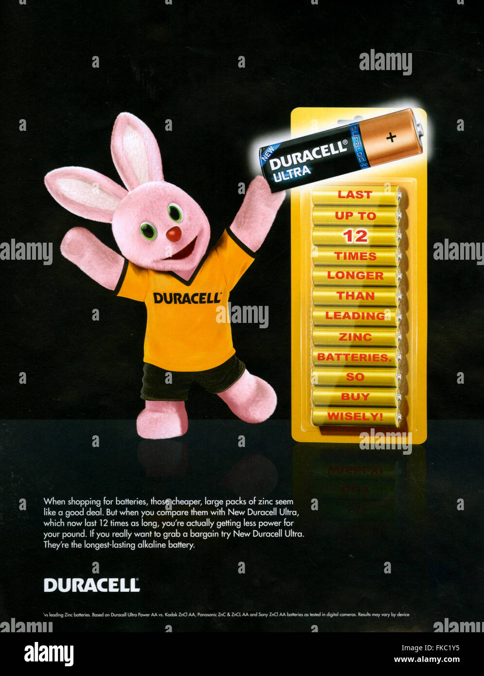 2010s UK Duracell Magazine Advert Stock Photo - Alamy