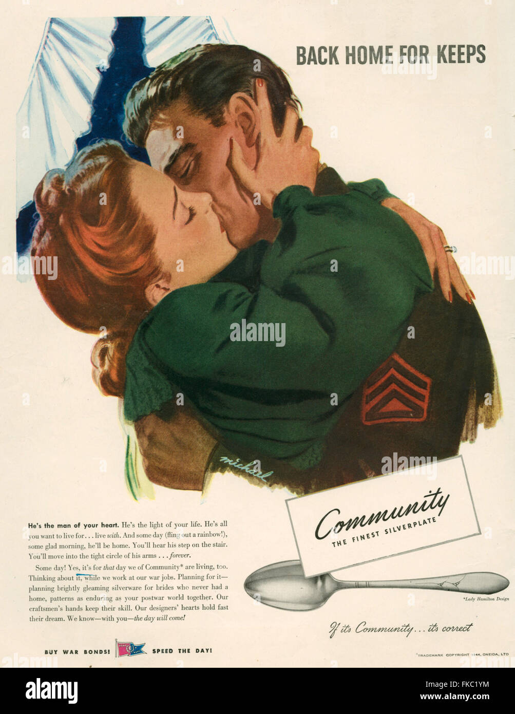 1940s usa community magazine advert hi-res stock photography and images ...