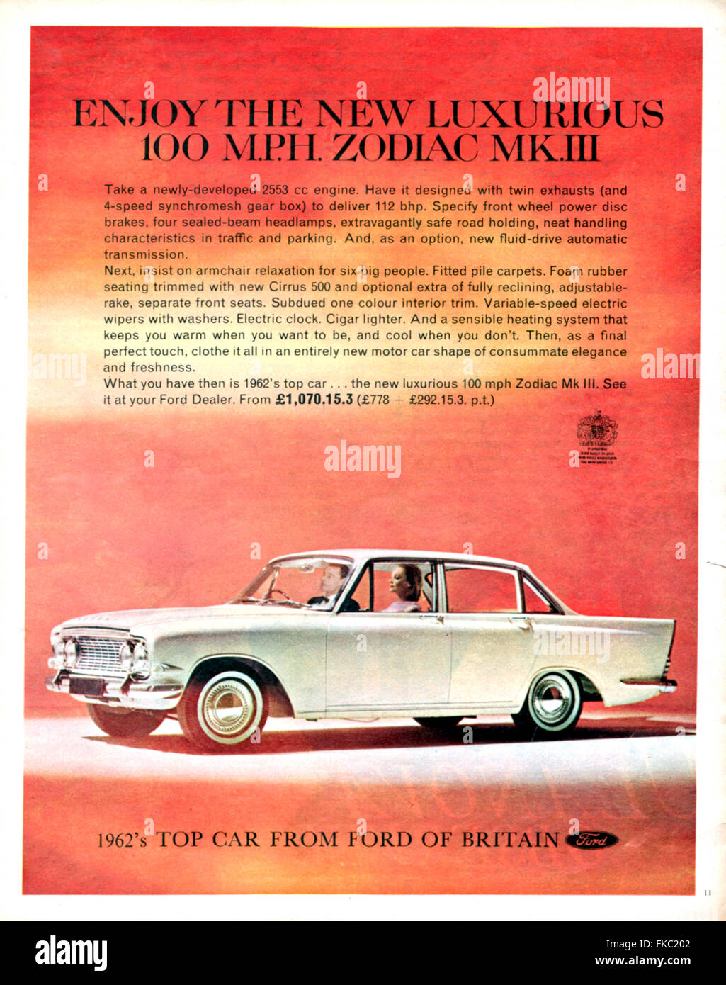 1960s uk ford magazine advert hi-res stock photography and images - Alamy