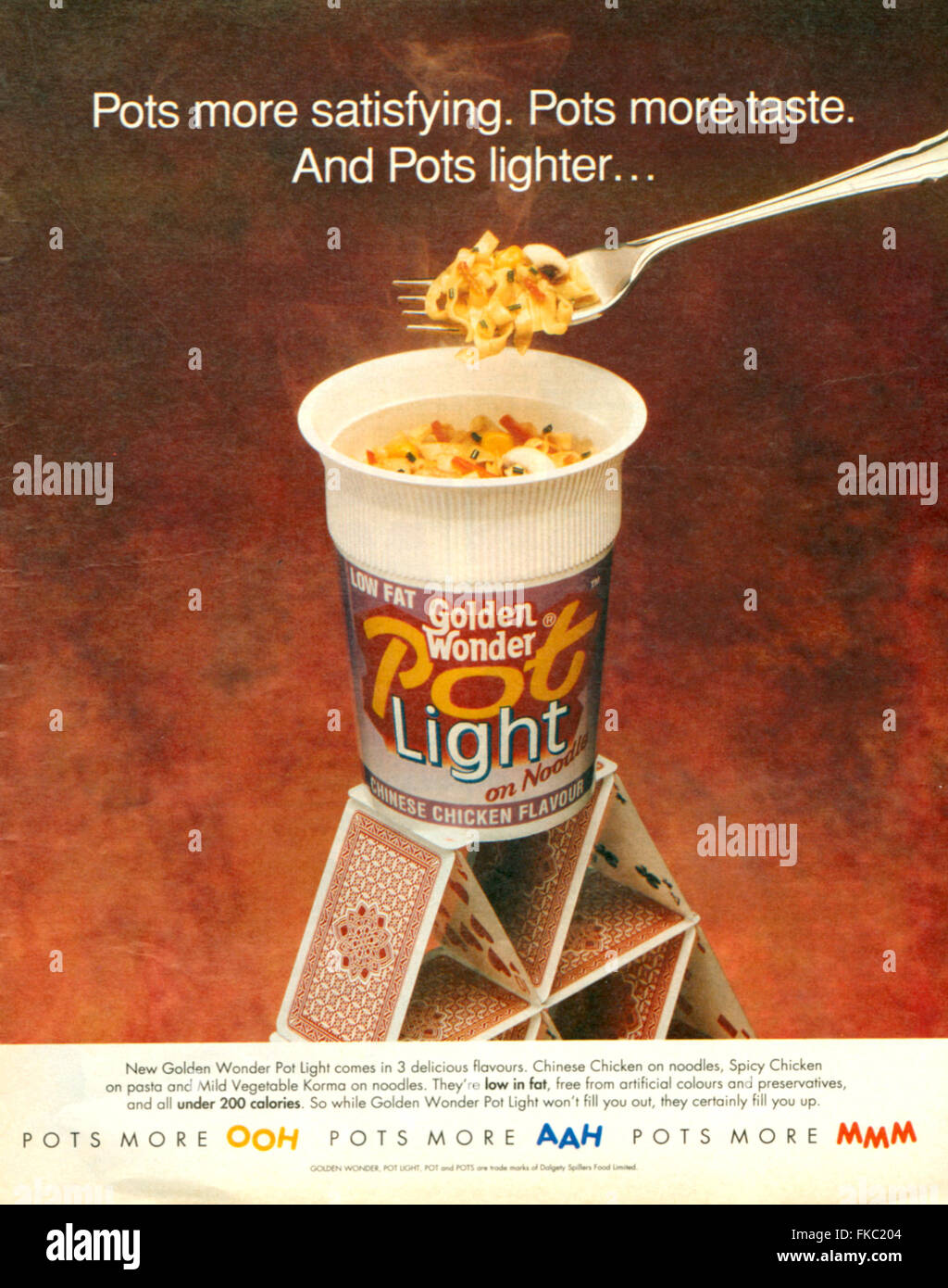 1990s UK Golden Wonder Magazine Advert Stock Photo - Alamy