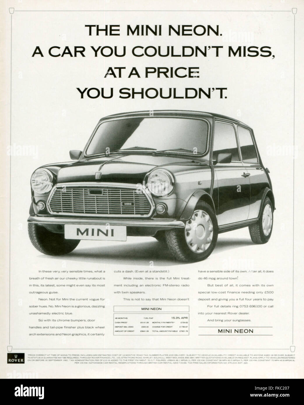 1990s UK Mini Magazine Advert Stock Photo - Alamy