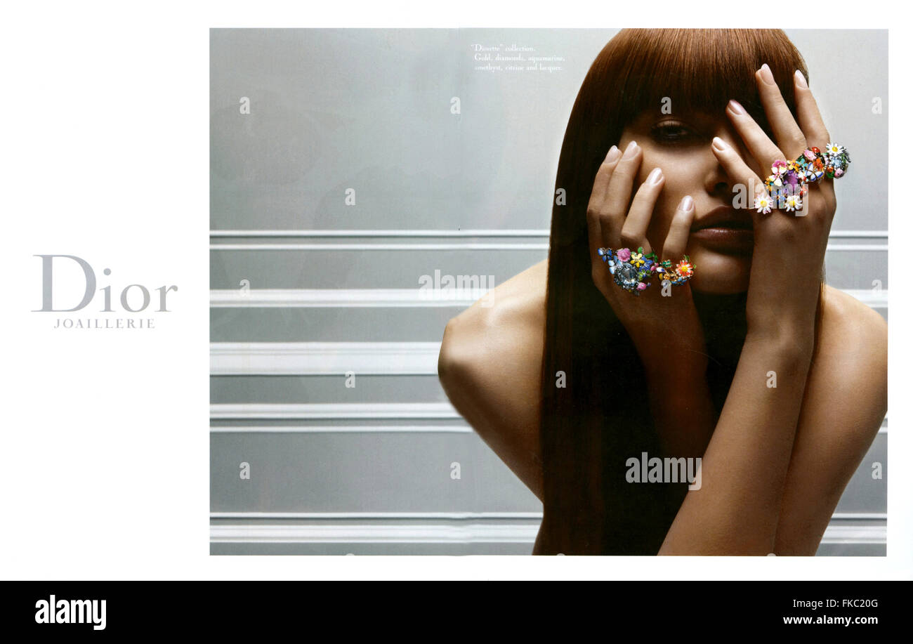 2000s uk christian dior magazine advert hi-res stock photography and ...