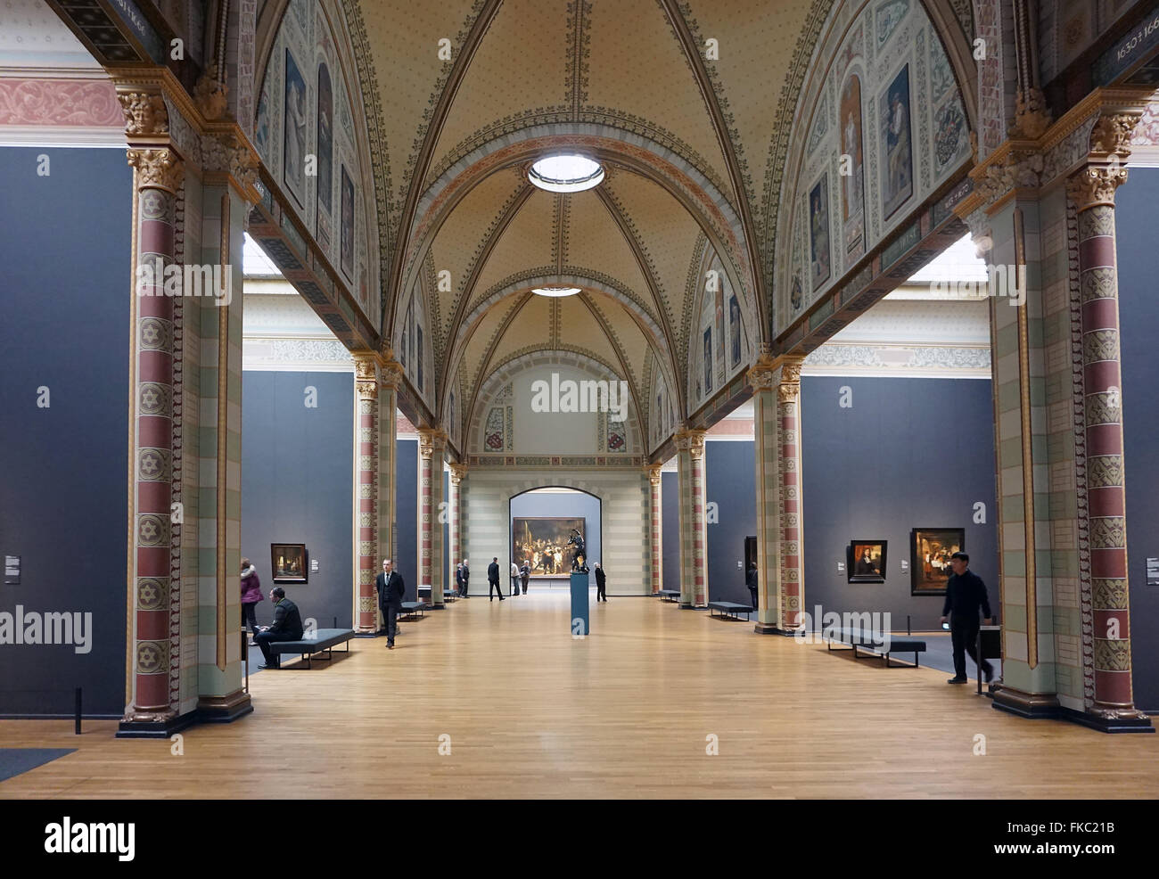 Rijksmuseum Amsterdam.Interior of the Rijksmuseum Amsterdam,with The ...