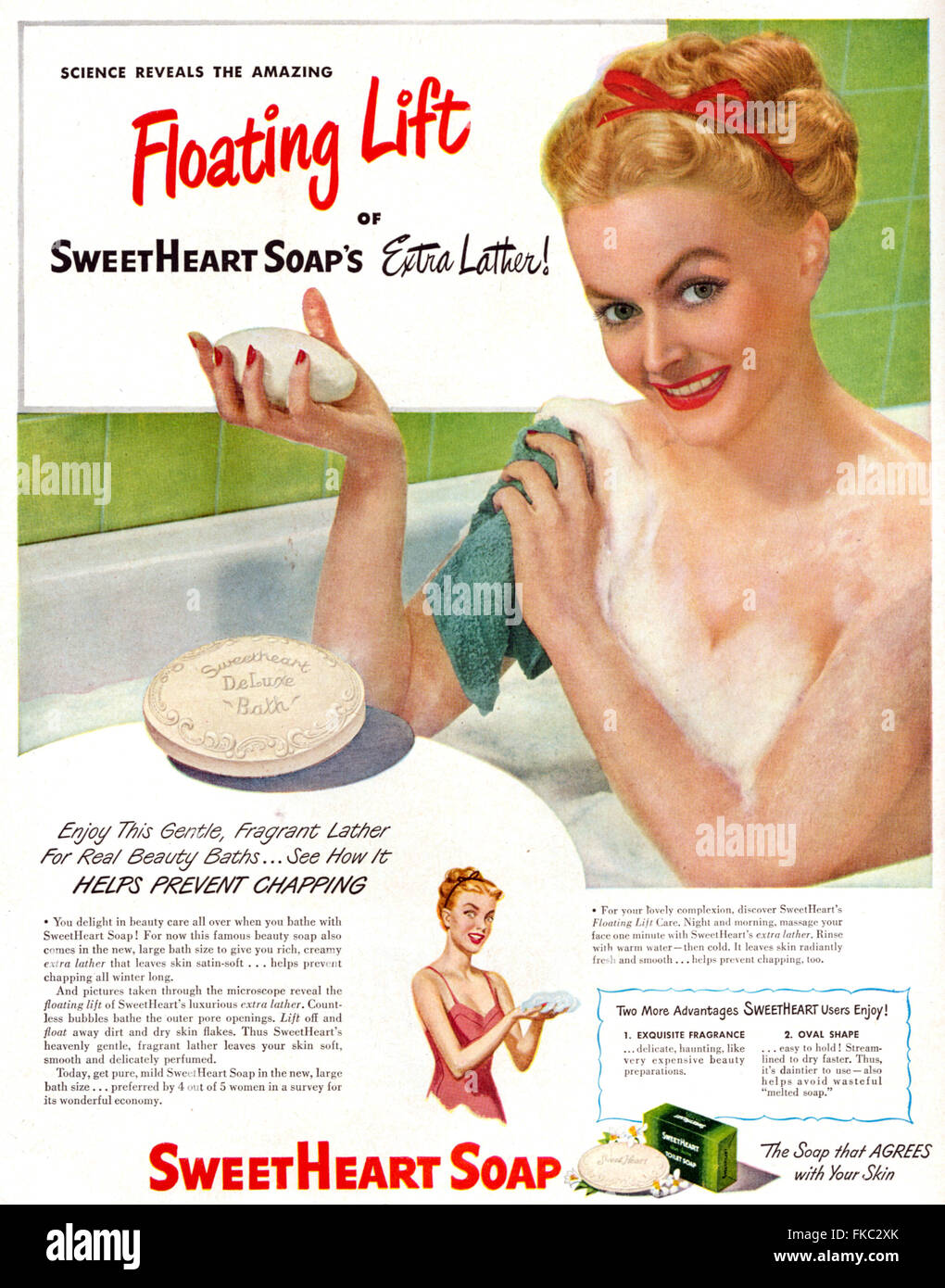 1940s USA Sweetheart Magazine Advert Stock Photo - Alamy