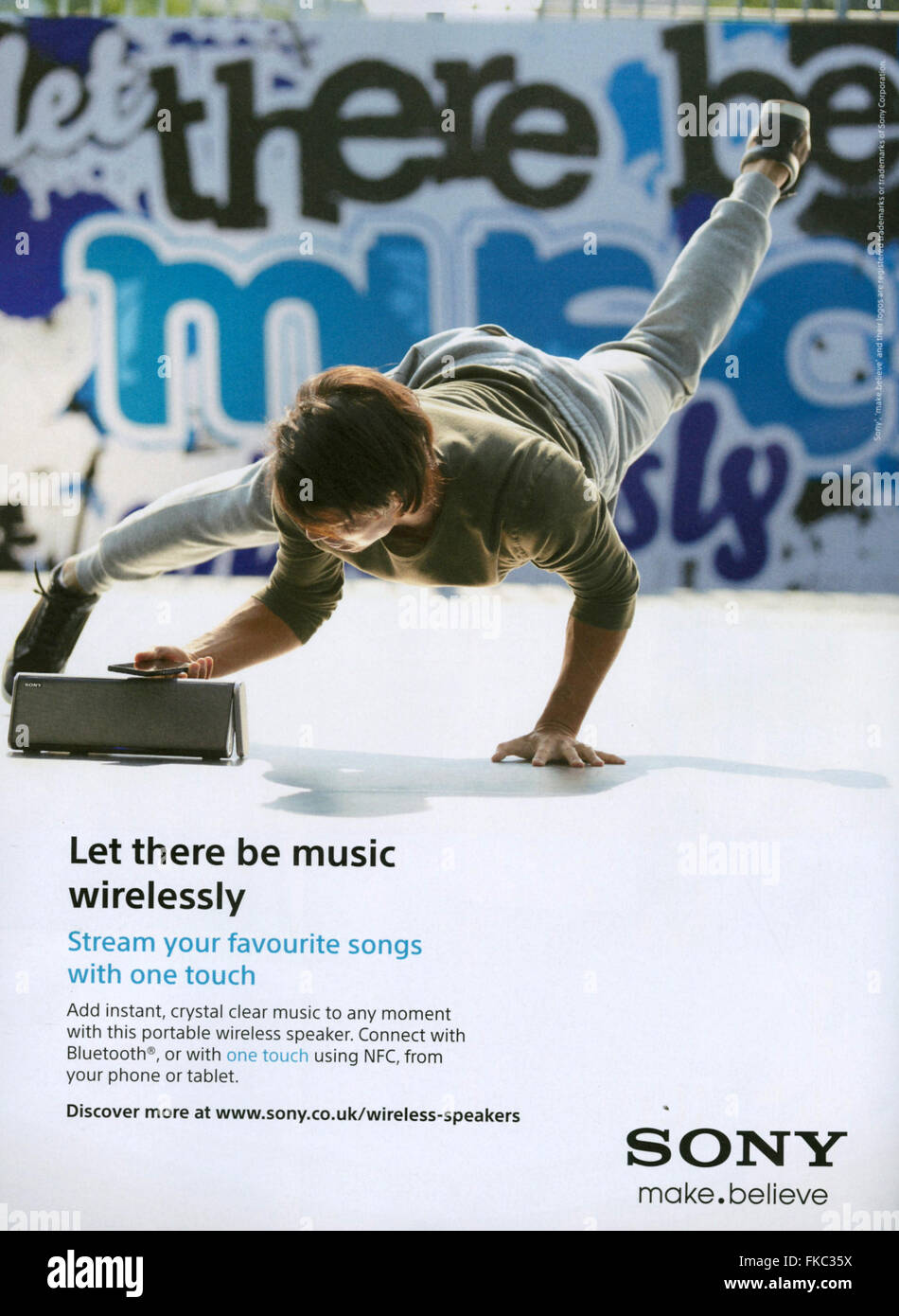 2010s UK Sony Magazine Advert Stock Photo - Alamy