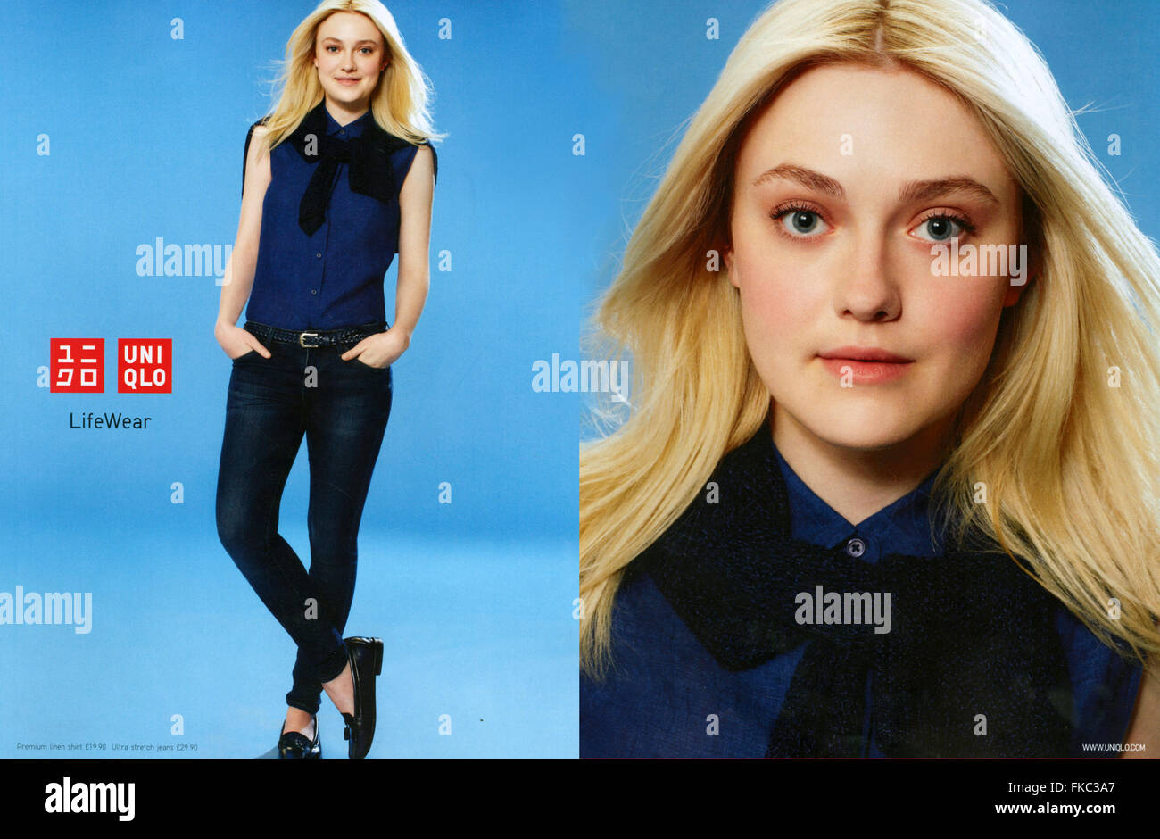 2010s UK Uniqlo Magazine Advert Stock Photo - Alamy