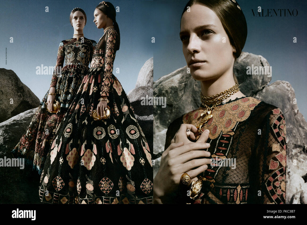 2010s UK Valentino Magazine Advert Stock Photo - Alamy
