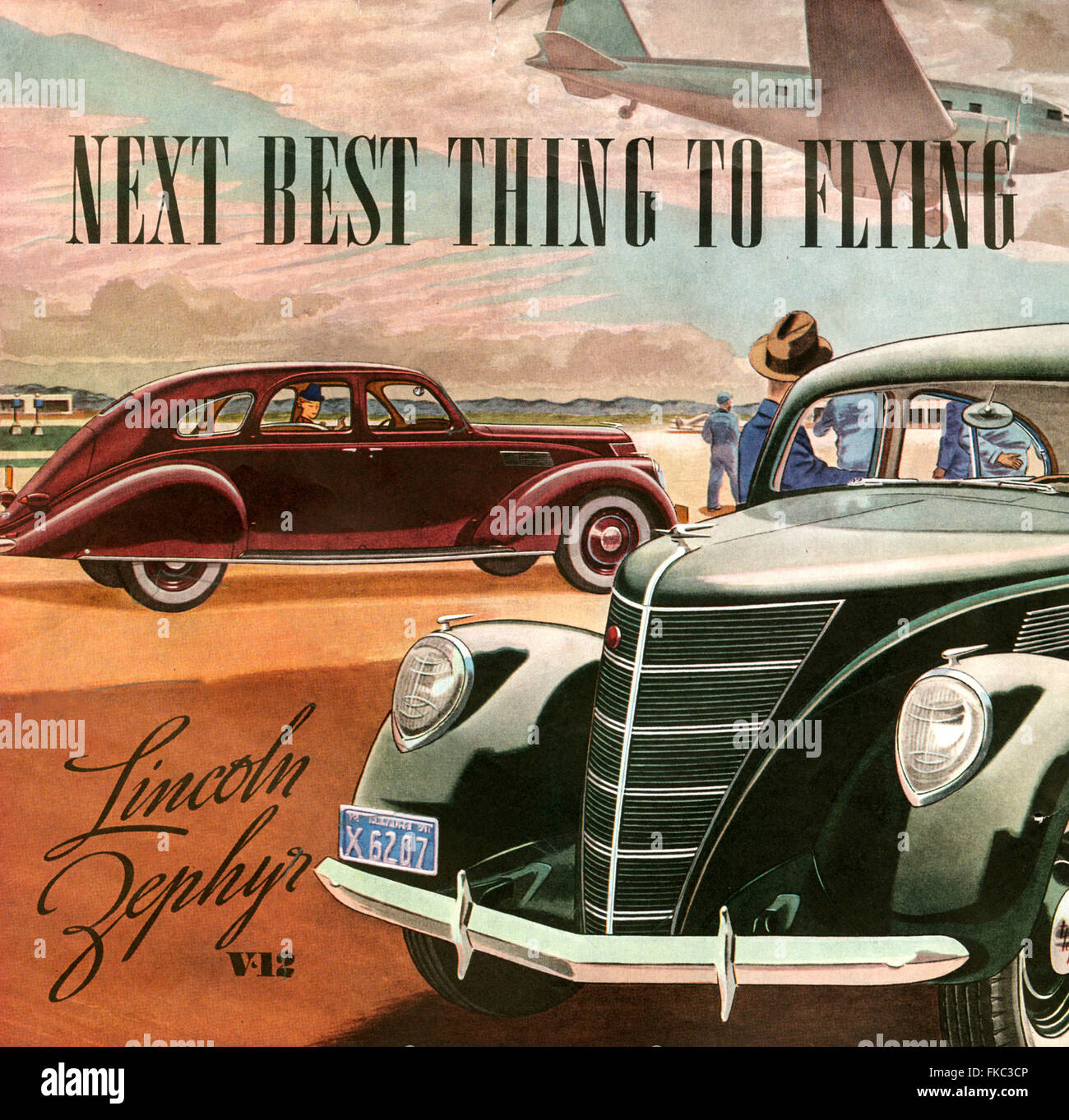 1930s USA Lincoln Magazine Advert (detail Stock Photo - Alamy