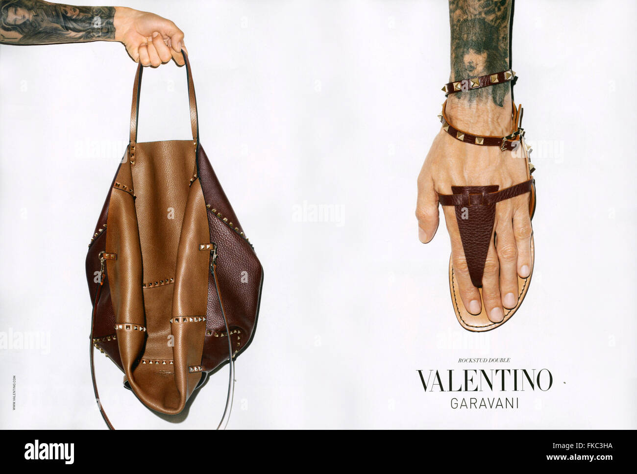 2010s UK Valentino Magazine Advert Stock Photo - Alamy