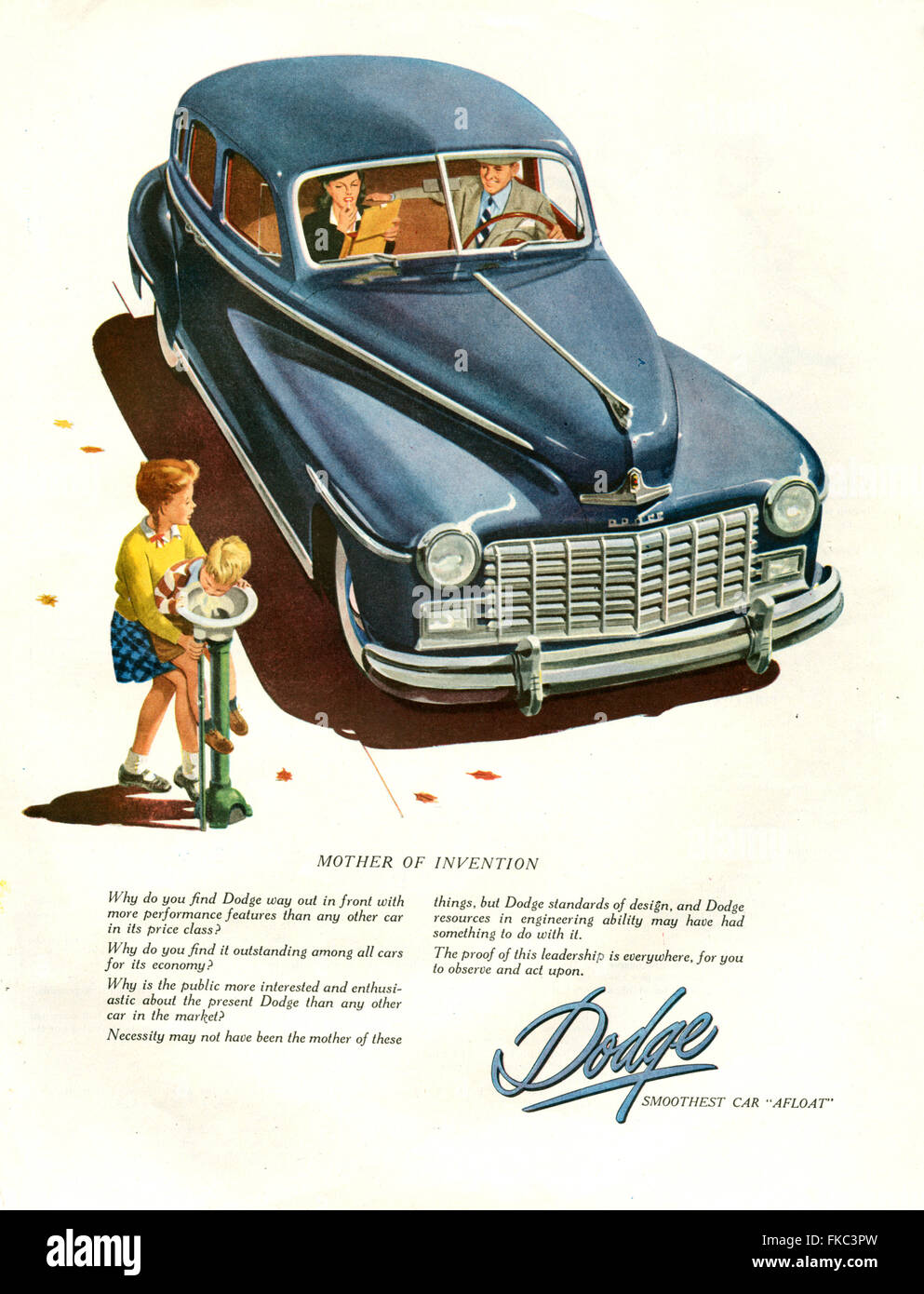 1940s USA Dodge Magazine Advert Stock Photo - Alamy
