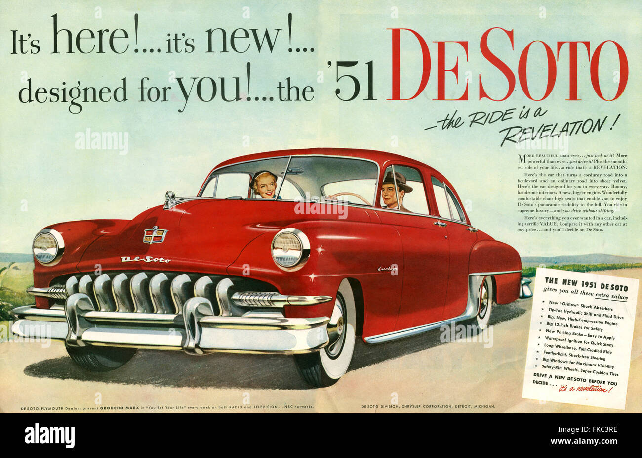 1950s USA Dodge Magazine Advert Stock Photo - Alamy
