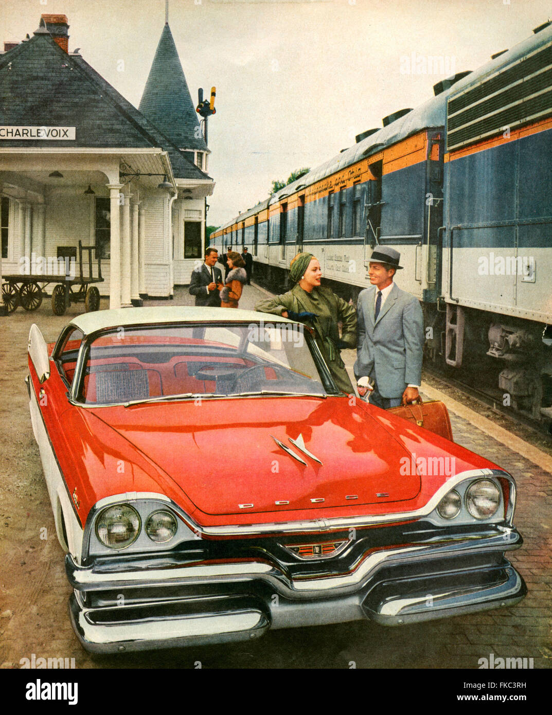 1950s train travel hi-res stock photography and images - Alamy