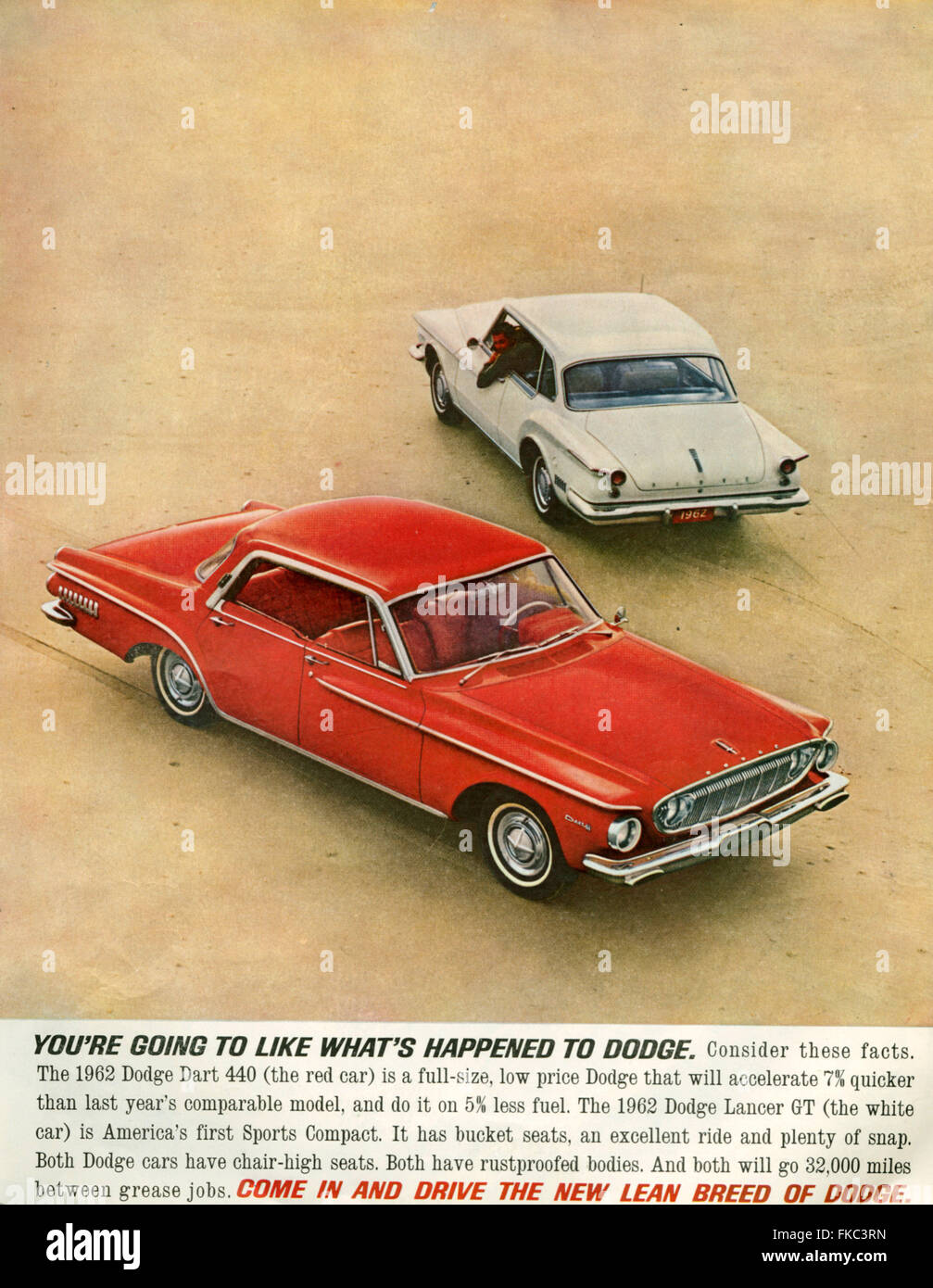1960s USA Dodge Magazine Advert Stock Photo - Alamy