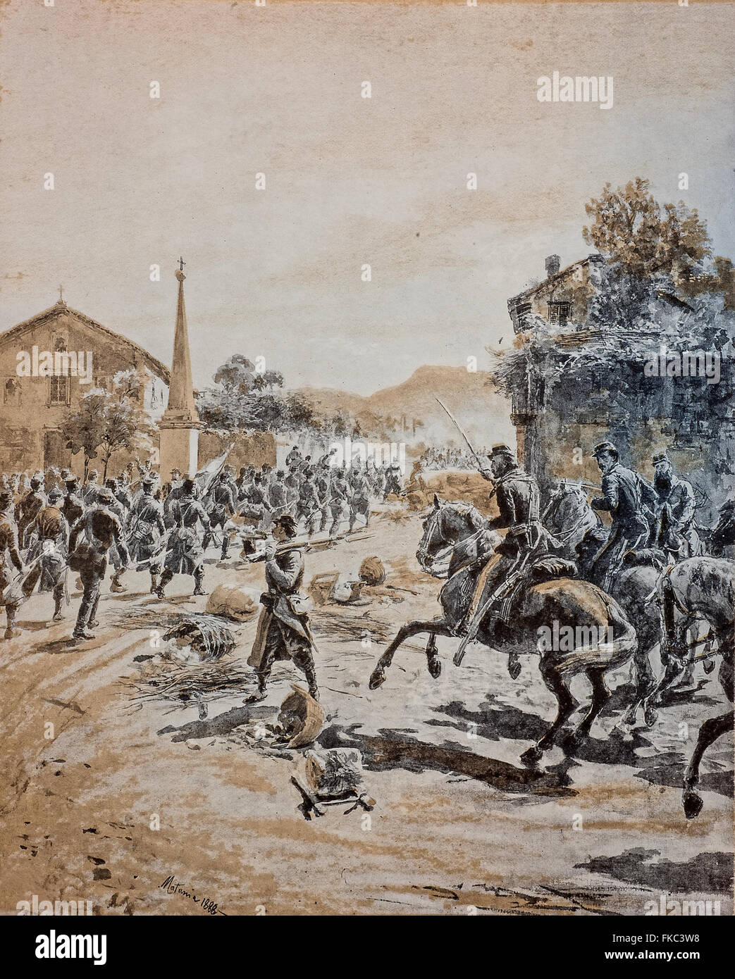 Italian Risorgimento - Giuseppe Garibaldi and the hunters of the Alps ...