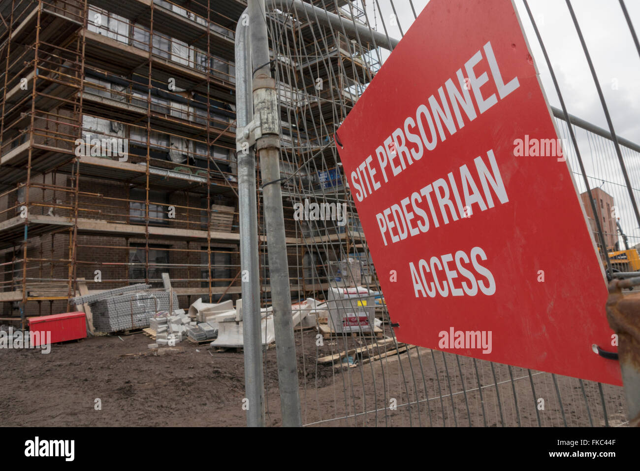 Construction site signage,building site,United Kingdom Stock Photo - Alamy