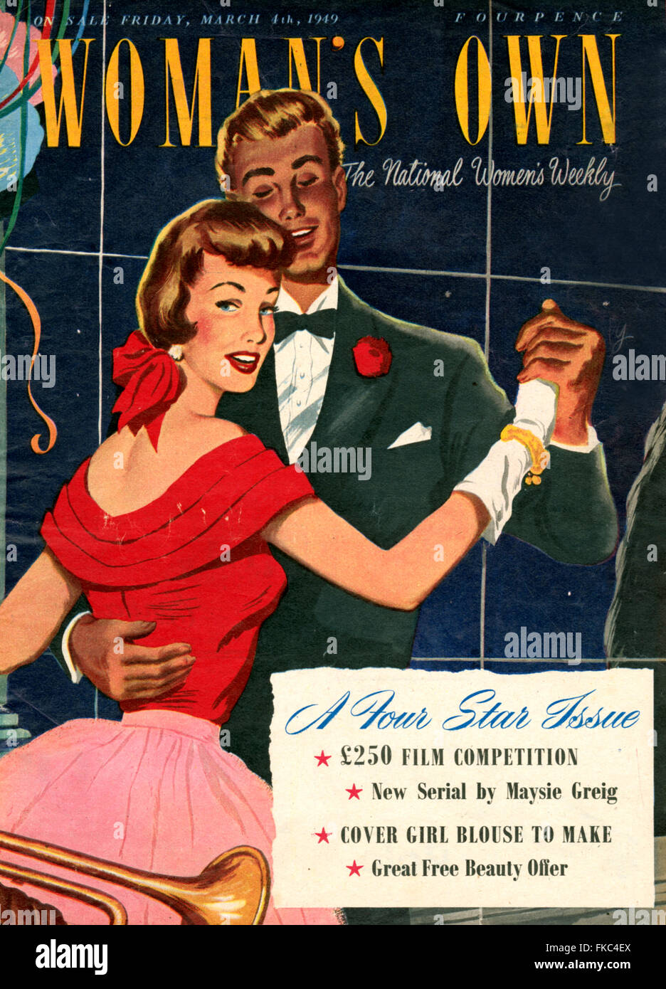 1940s UK Woman's Own Magazine Cover Stock Photo - Alamy