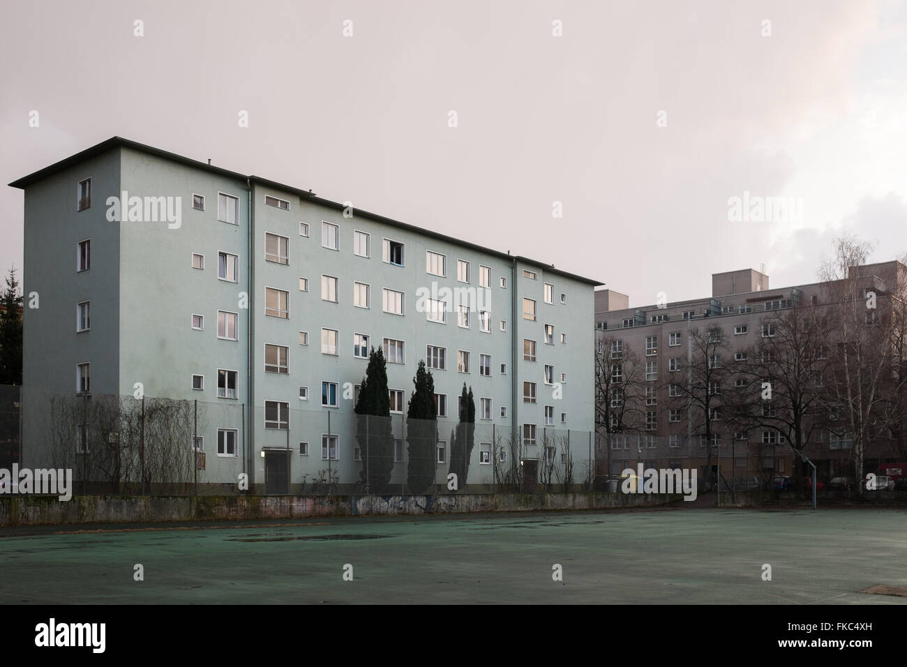 BERLIN, 7 MARCH: Original DDR building in the Putbusser Strasse in ...