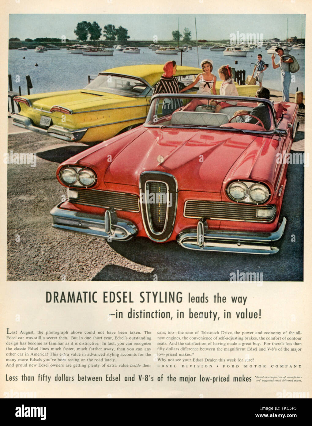 1950s USA Ford Magazine Advert Stock Photo - Alamy