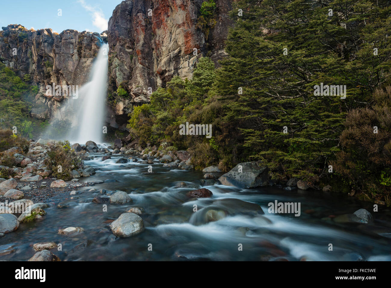 Taranaki Falls in Tongariro National Park, New Zealand Stock Photo - Alamy
