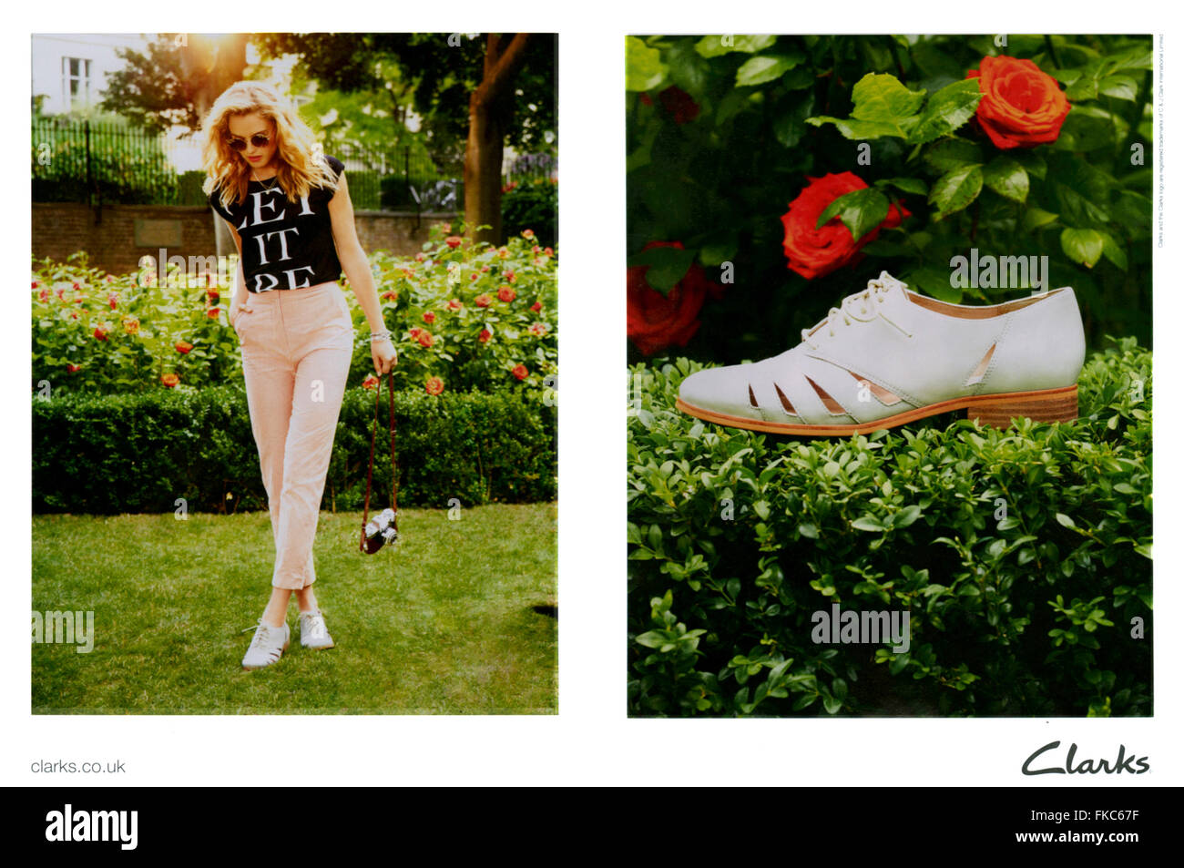 Clarks shoes advert hi-res stock photography and images - Alamy