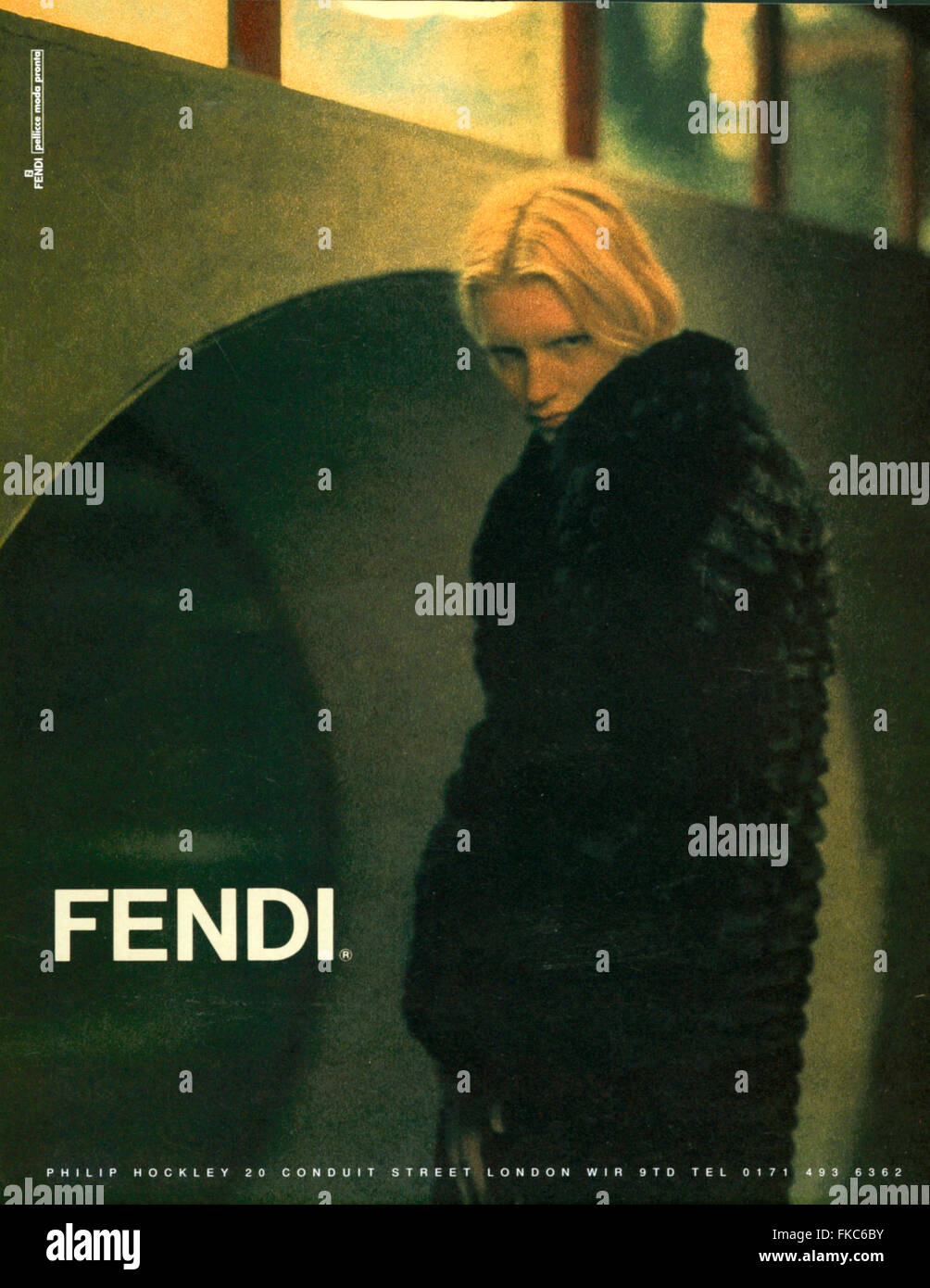 1990s UK Fendi Magazine Advert Stock Photo - Alamy