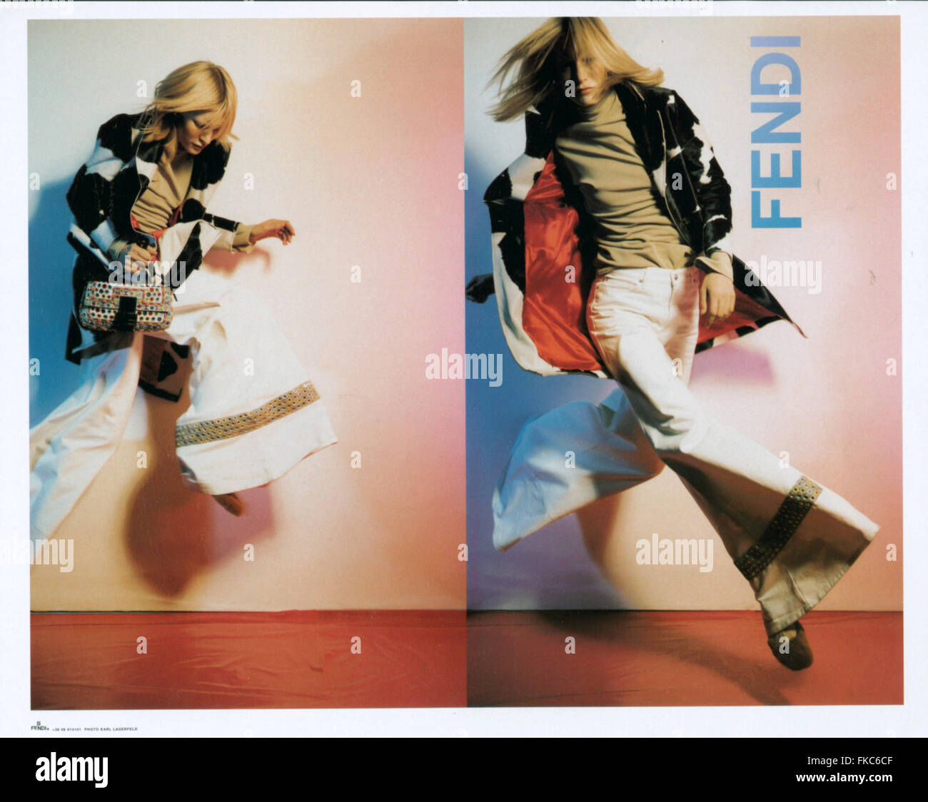 1990s UK Fendi Magazine Advert Stock Photo - Alamy