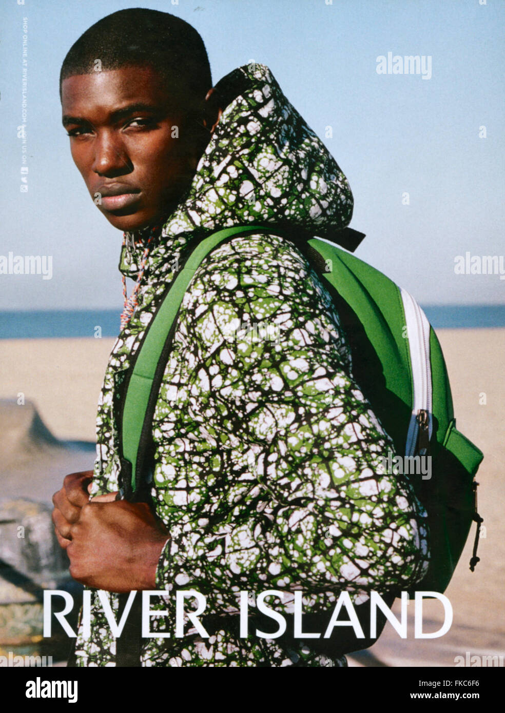 2010s UK River Island Magazine Advert Stock Photo - Alamy