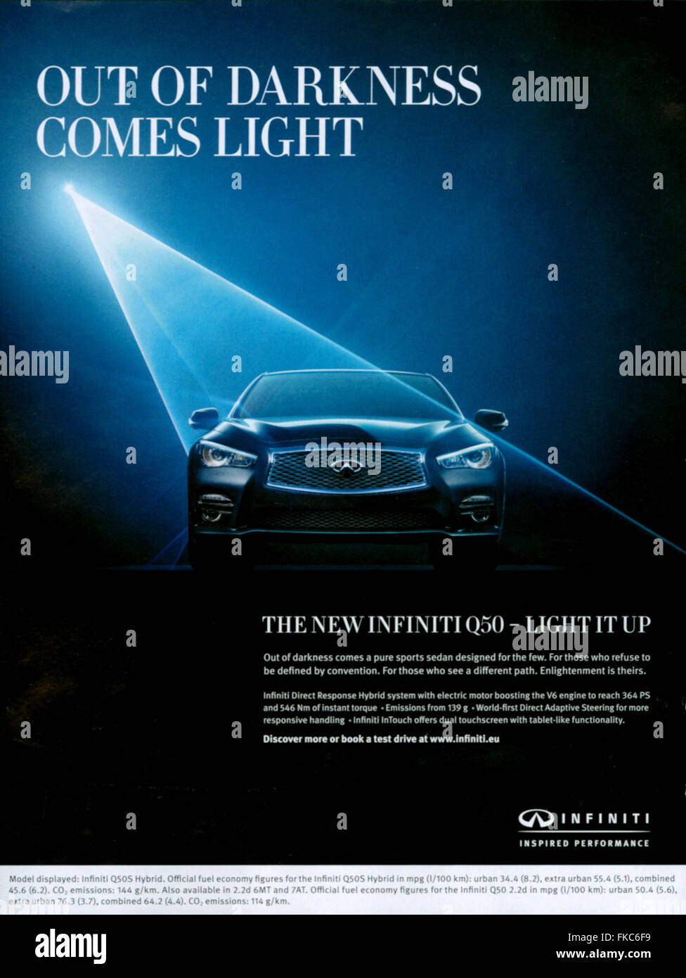 2010s UK Infiniti Magazine Advert Stock Photo - Alamy