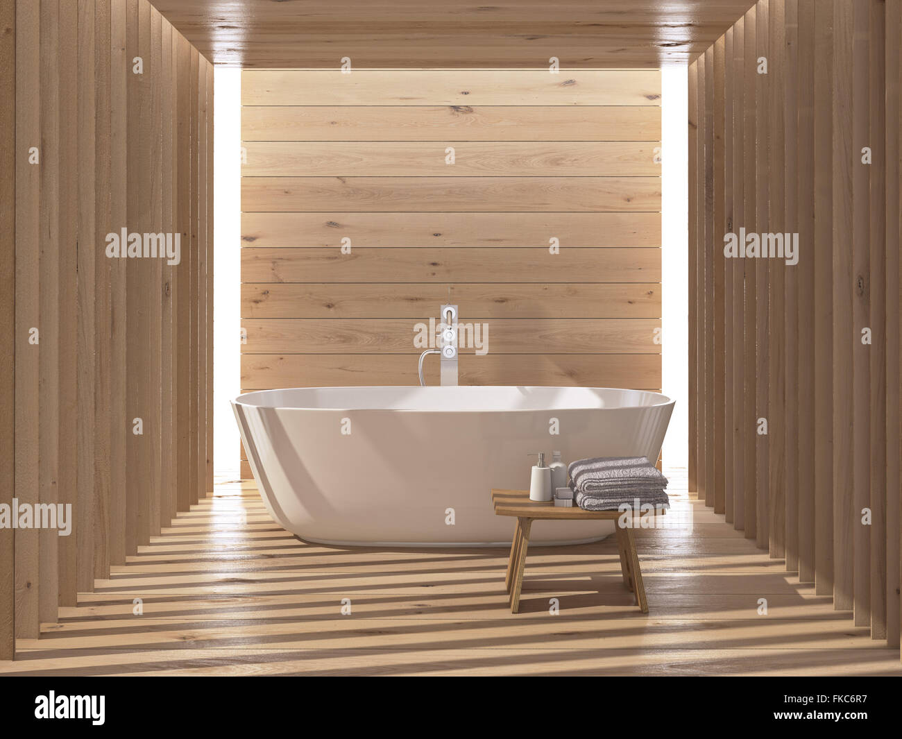 Modern luxury bathroom interior. 3d rendering Stock Photo - Alamy