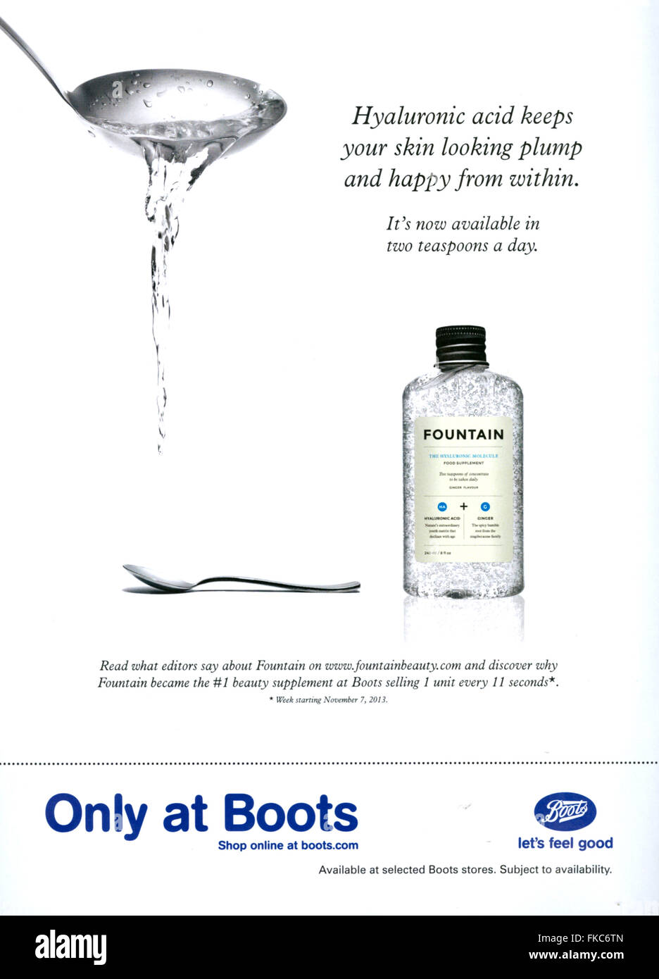 2010s UK Fountain Magazine Advert Stock Photo - Alamy