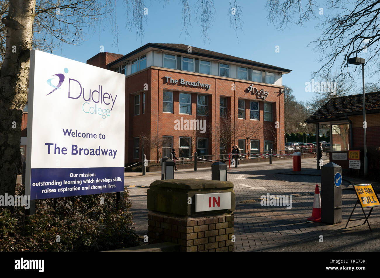 The Broadway, Dudley College, Dudley, West Midlands, England, UK Stock ...