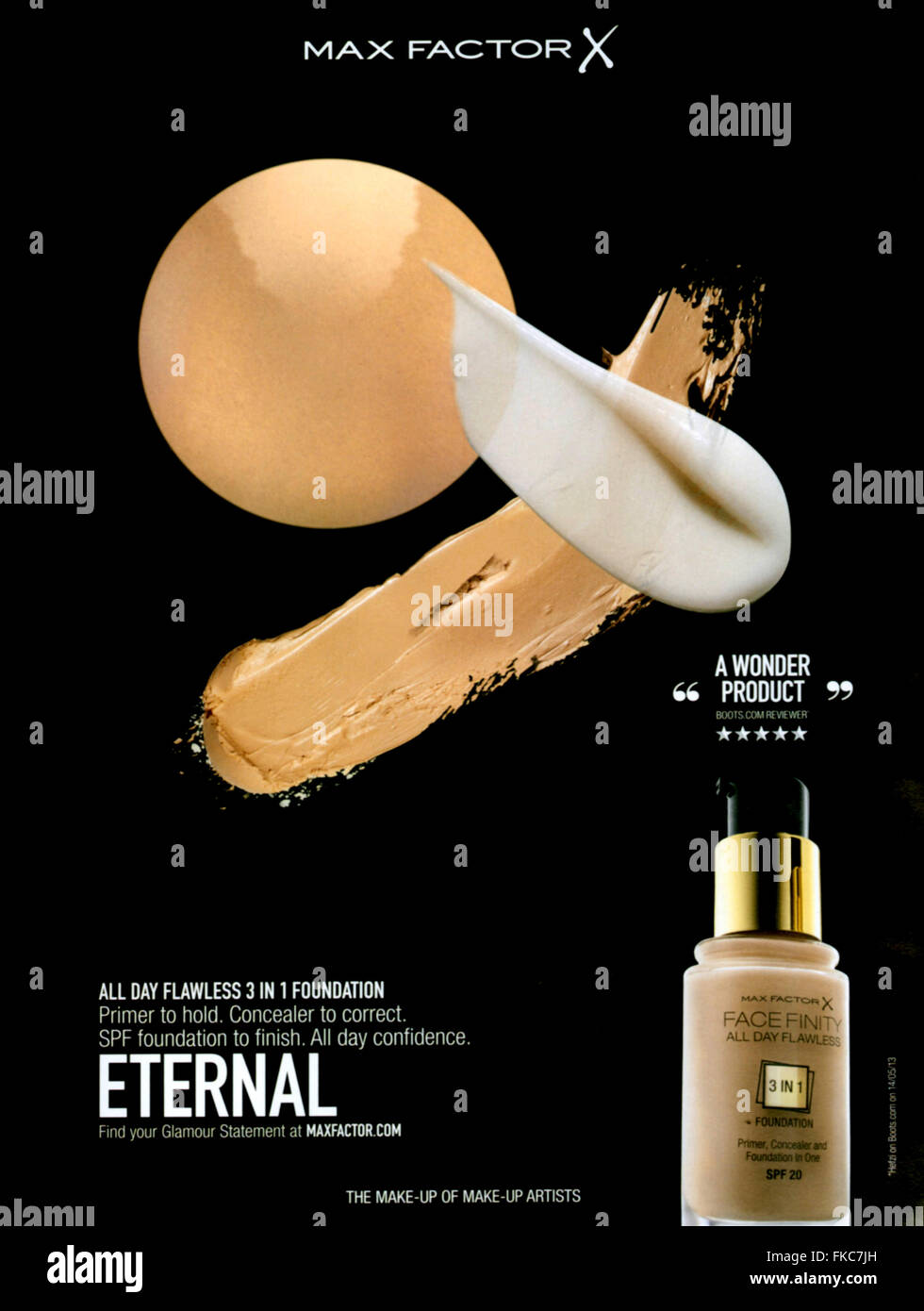 2010s UK Max Factor Magazine Advert Stock Photo - Alamy