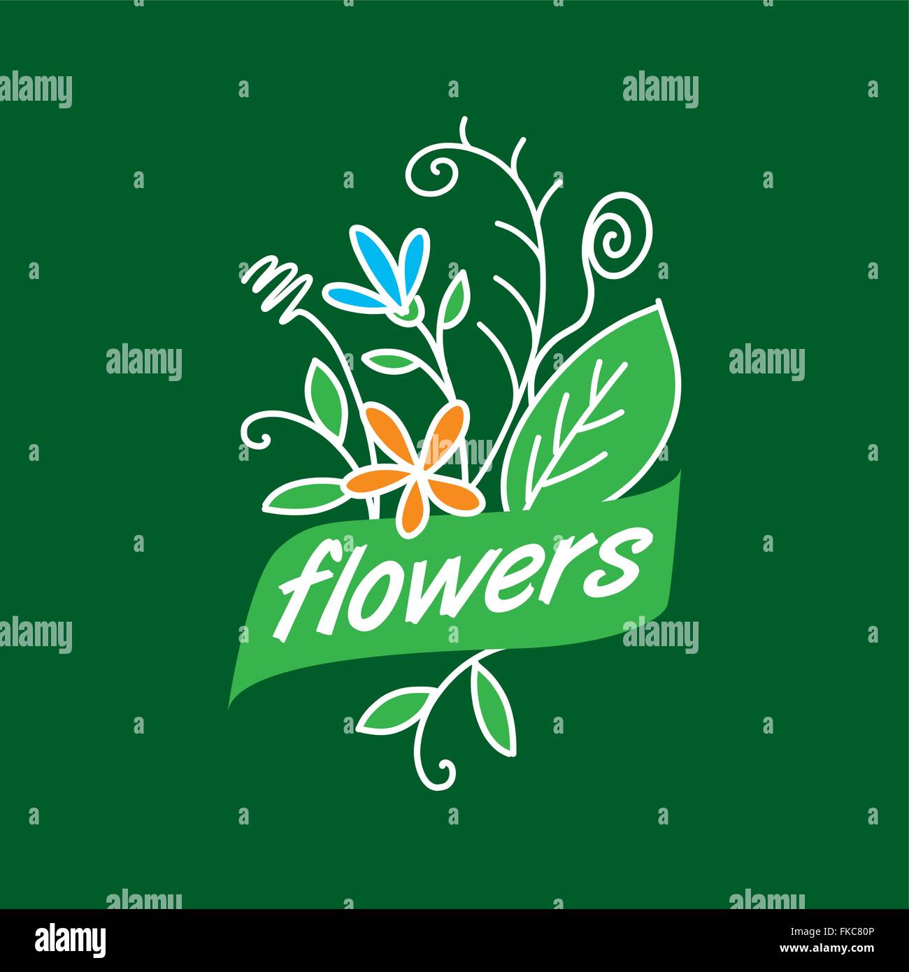 flower vector logo Stock Vector Image & Art - Alamy
